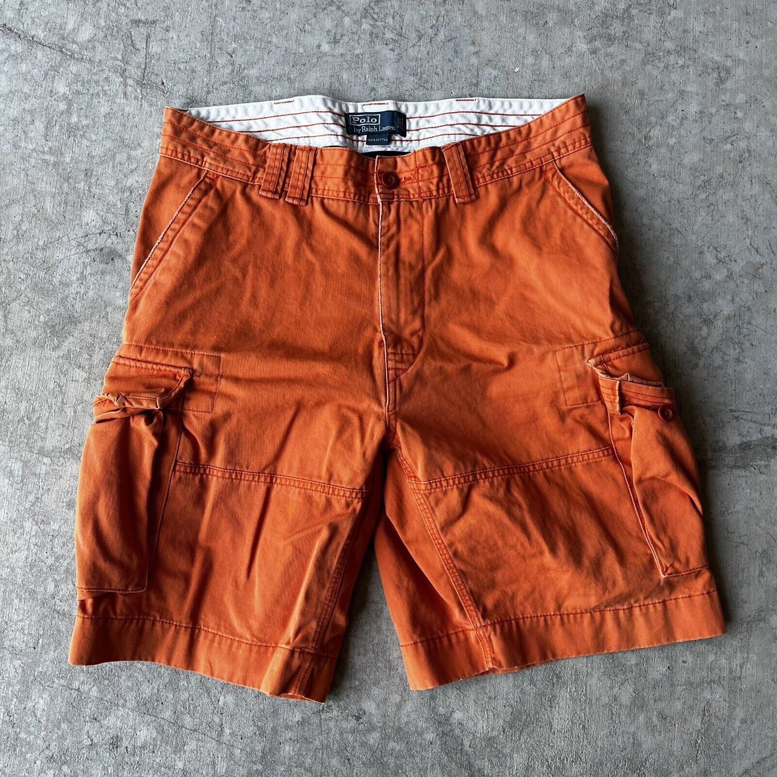 Polo Ralph Lauren Polo By Ralph Lauren 34 Orange High Rise Flat Front ...