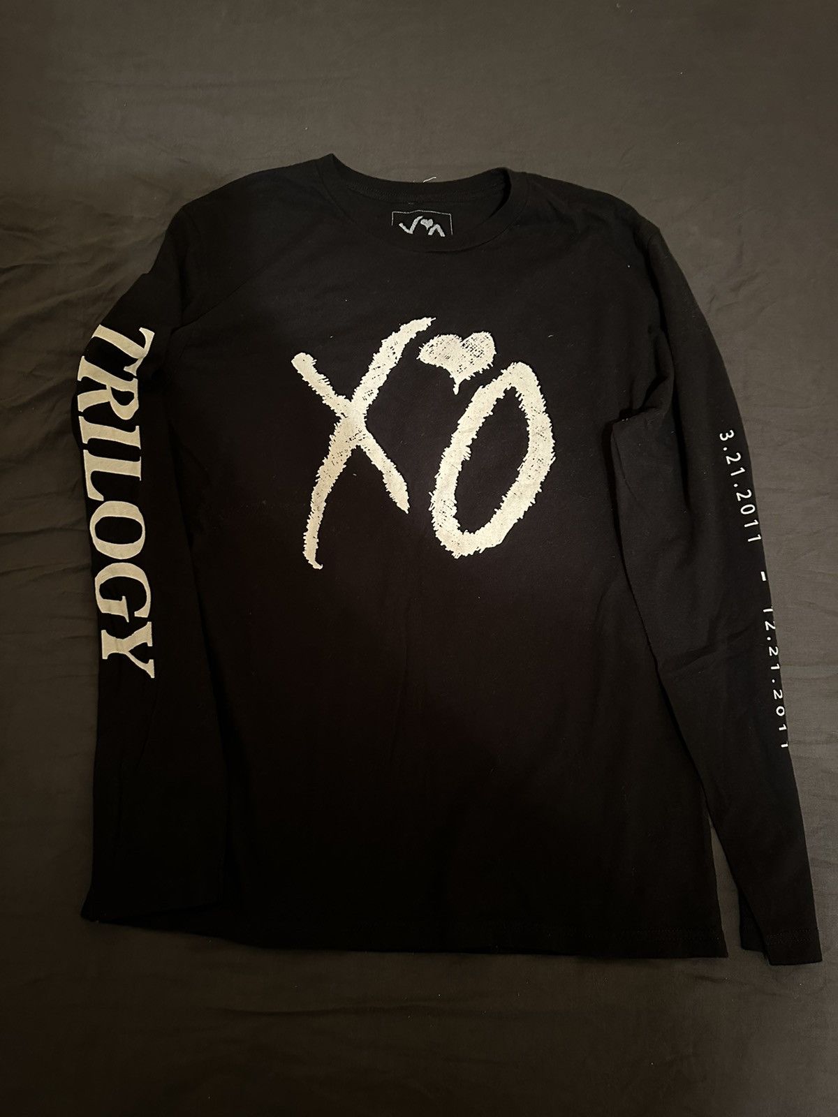The Weeknd XO Trilogy 5-Year Anniversary Black Long Sleeve T-Shirt ...