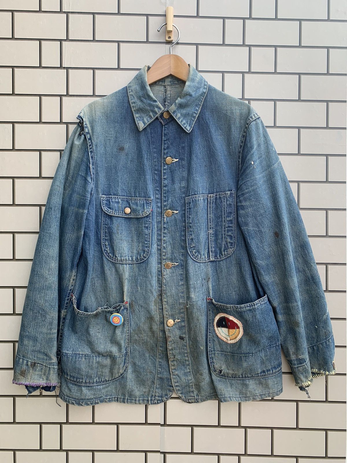 Distressed Denim × Made In Usa × Vintage Vintage 40s Sanforized ...