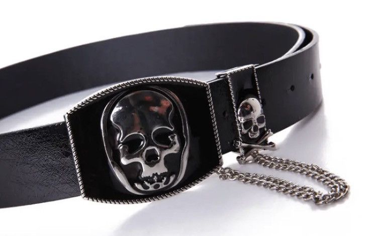 Skulls Punk Skull Belts Pu Leather | Grailed