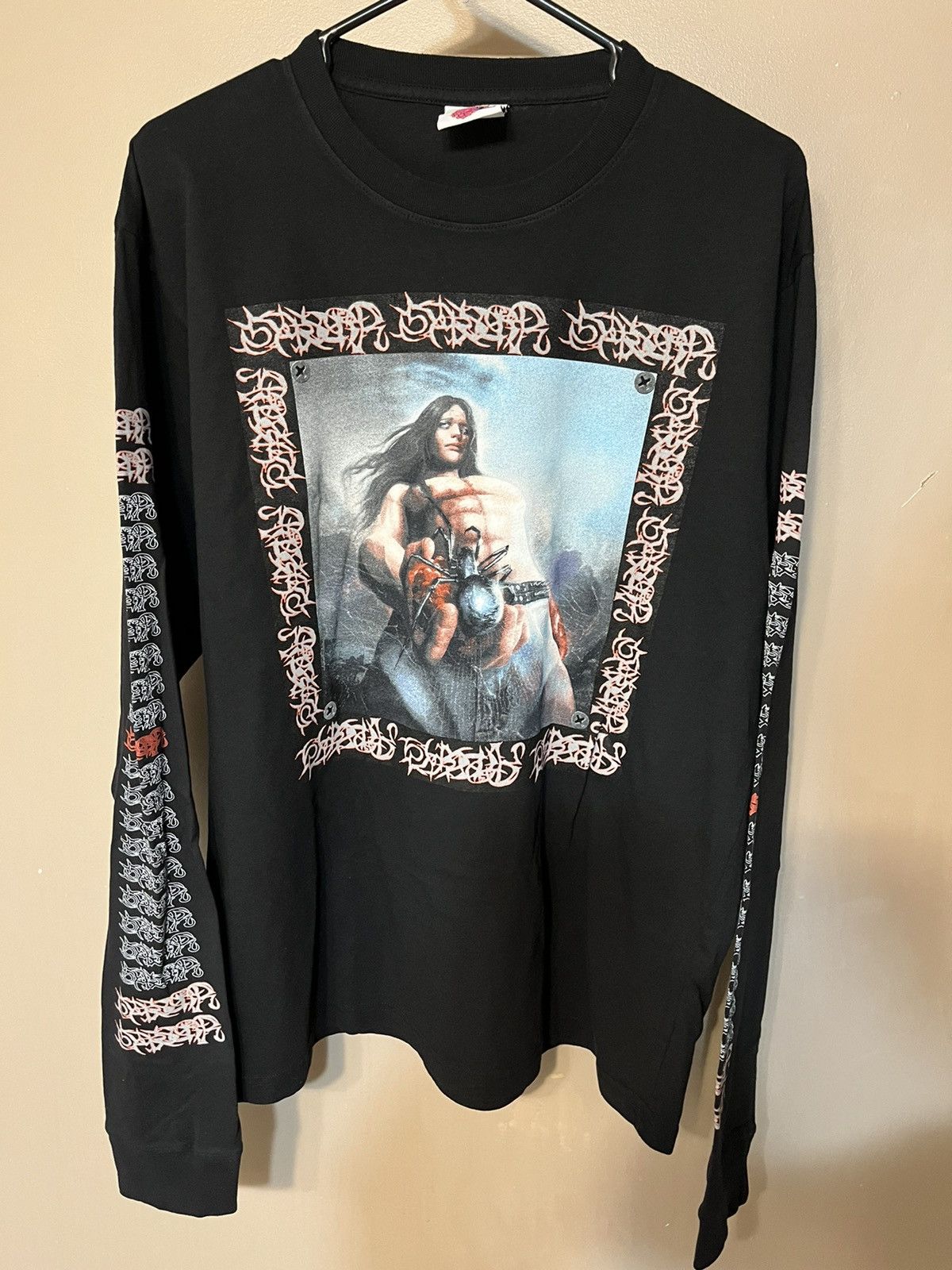 Drain Gang × Sad Boys Bladee Spiderr Longsleeve Black | L | Grailed