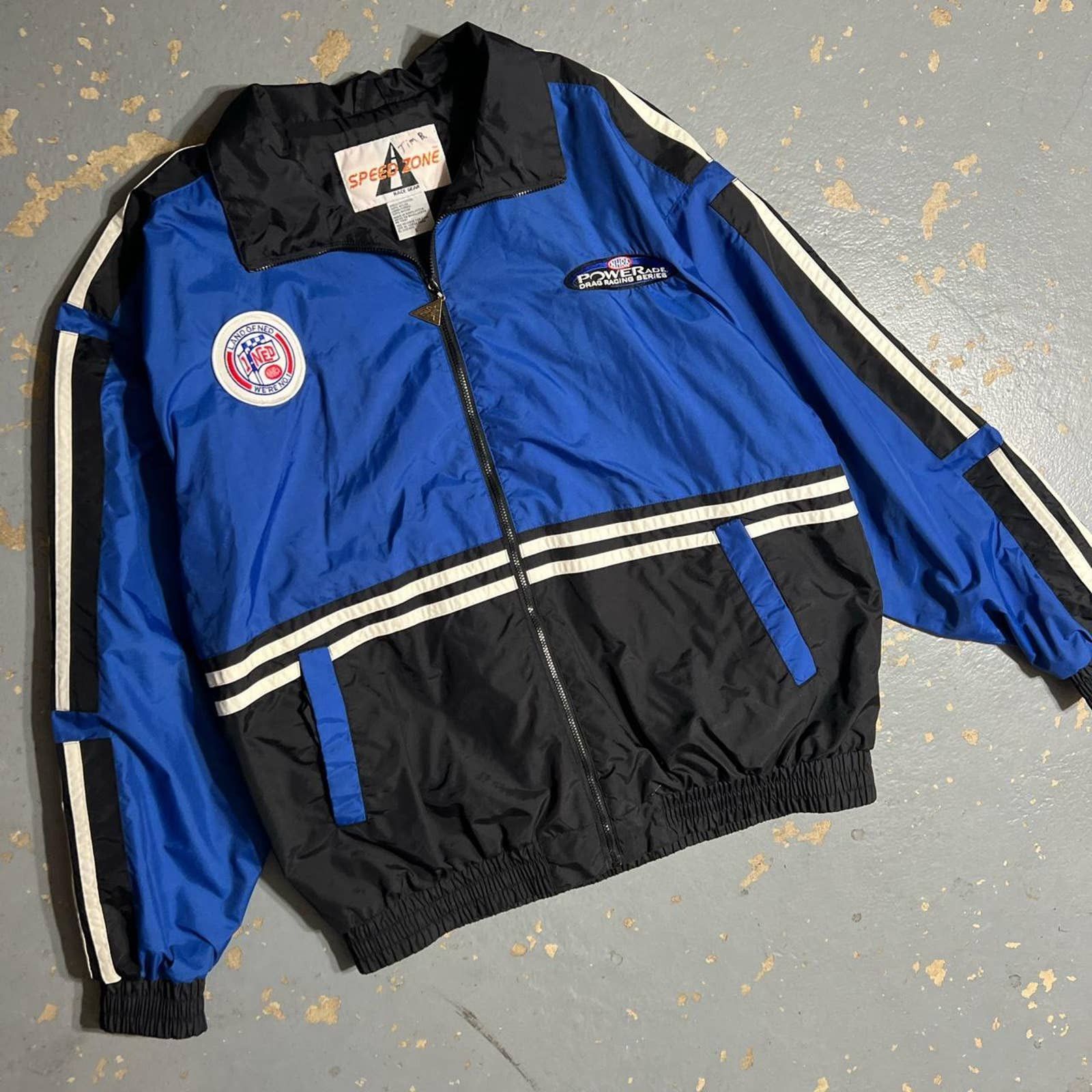 Vintage Vintage 90s Speed Zone Powerade Racing Windbreaker Jacket | Grailed