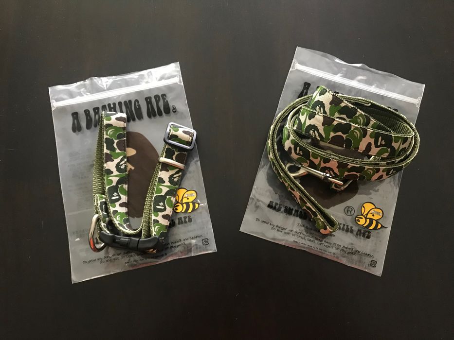 Bape Bape Dog Collar & Leash | Grailed