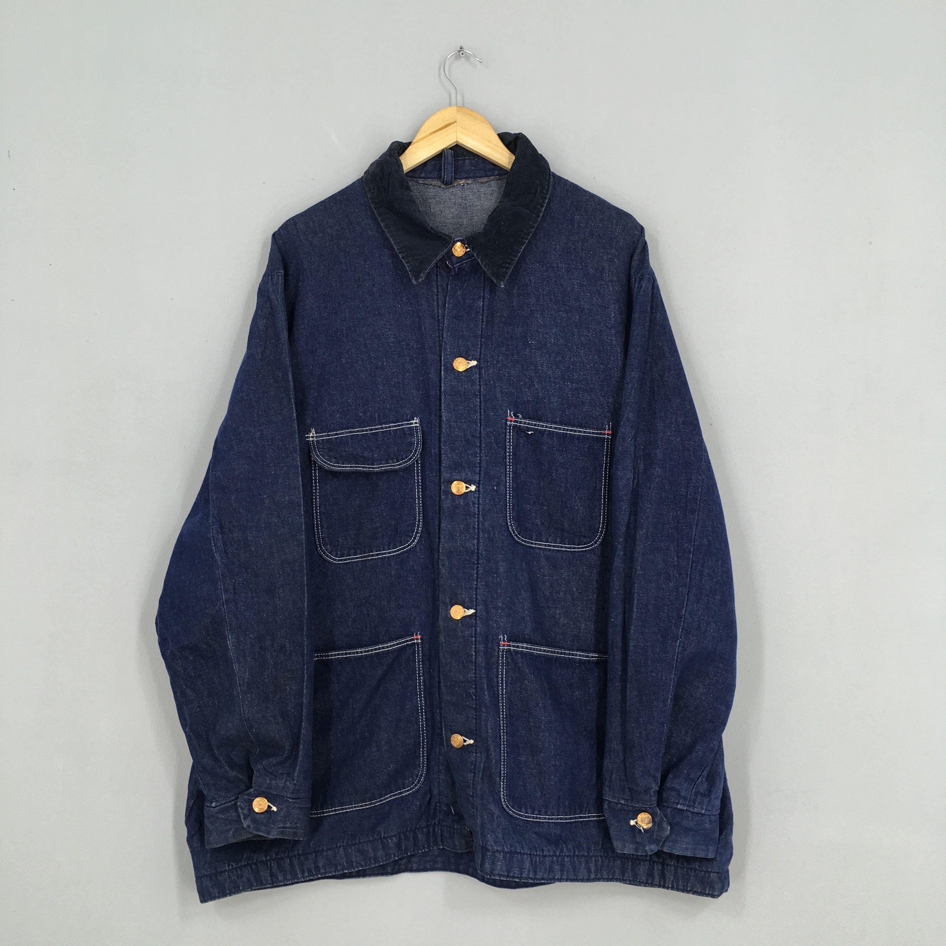 Union Made × Workers × Wrangler Vintage 1980s Wrangler Blue Chore Denim ...