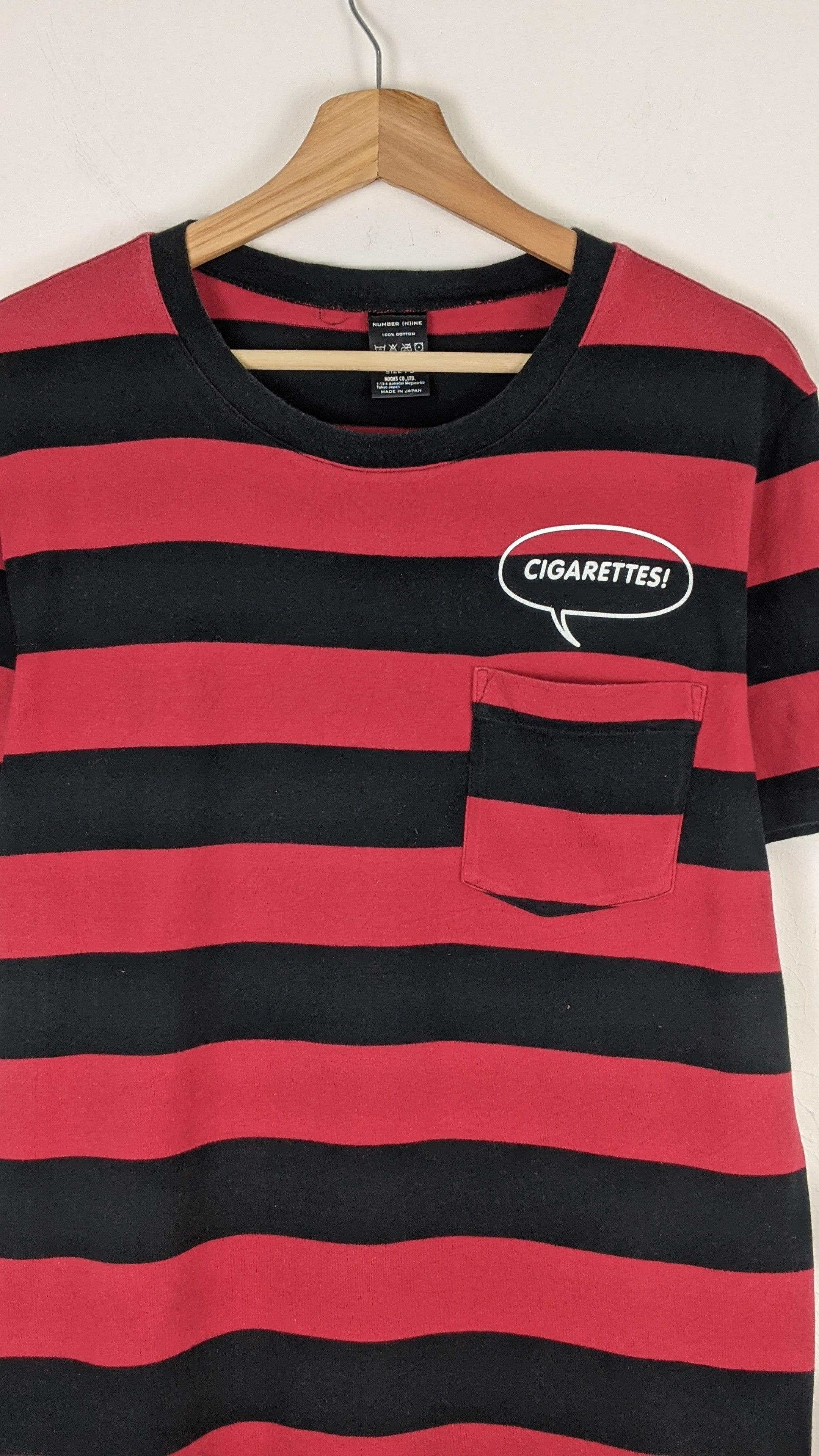 Number (N)ine Number Nine Cigarettes Pocket Kurt Cobain Stripes | Grailed