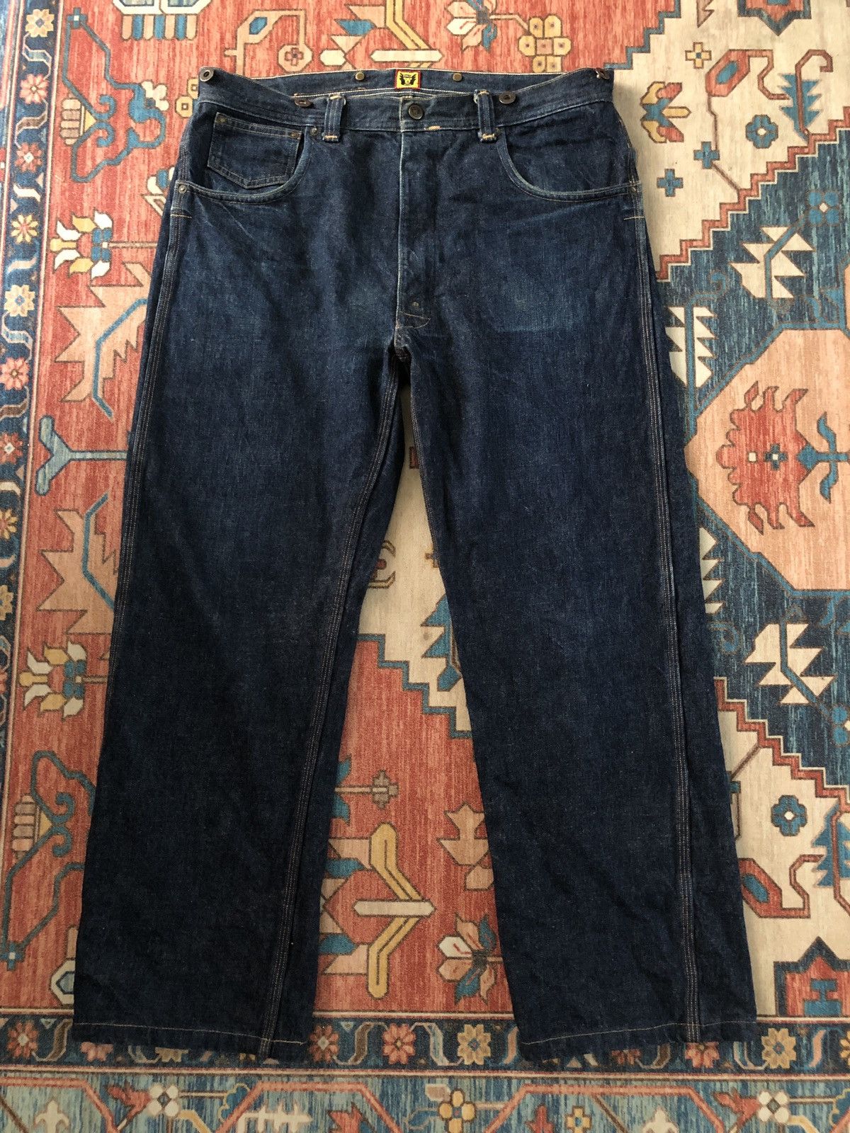 Human Made HUMAN MADE CINCH BACK WORK STYLE DENIM JEANS | Grailed