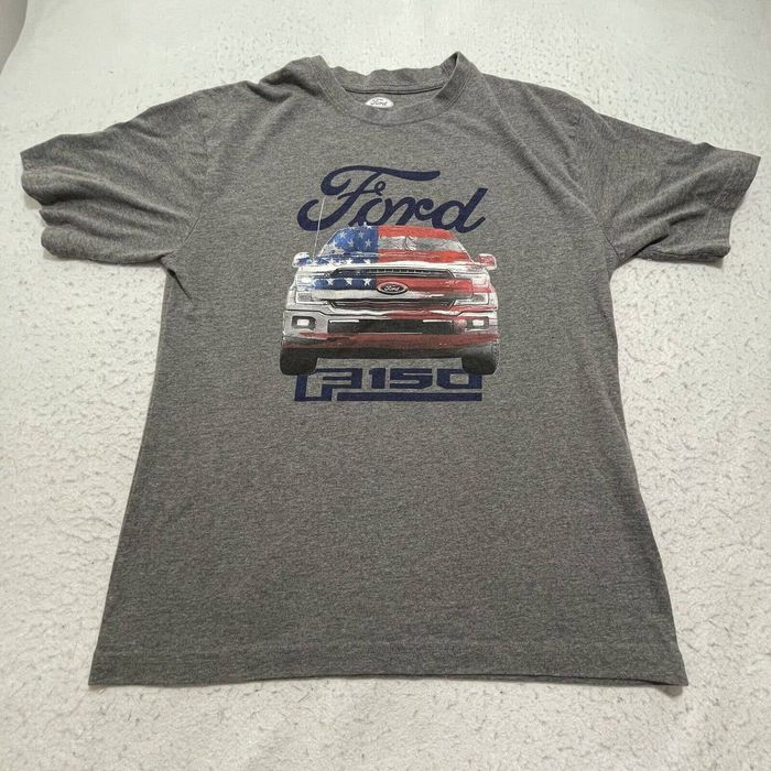 Ford Ford F150 USA Flag Truck Gray Tee Graphic T Shirt | Grailed