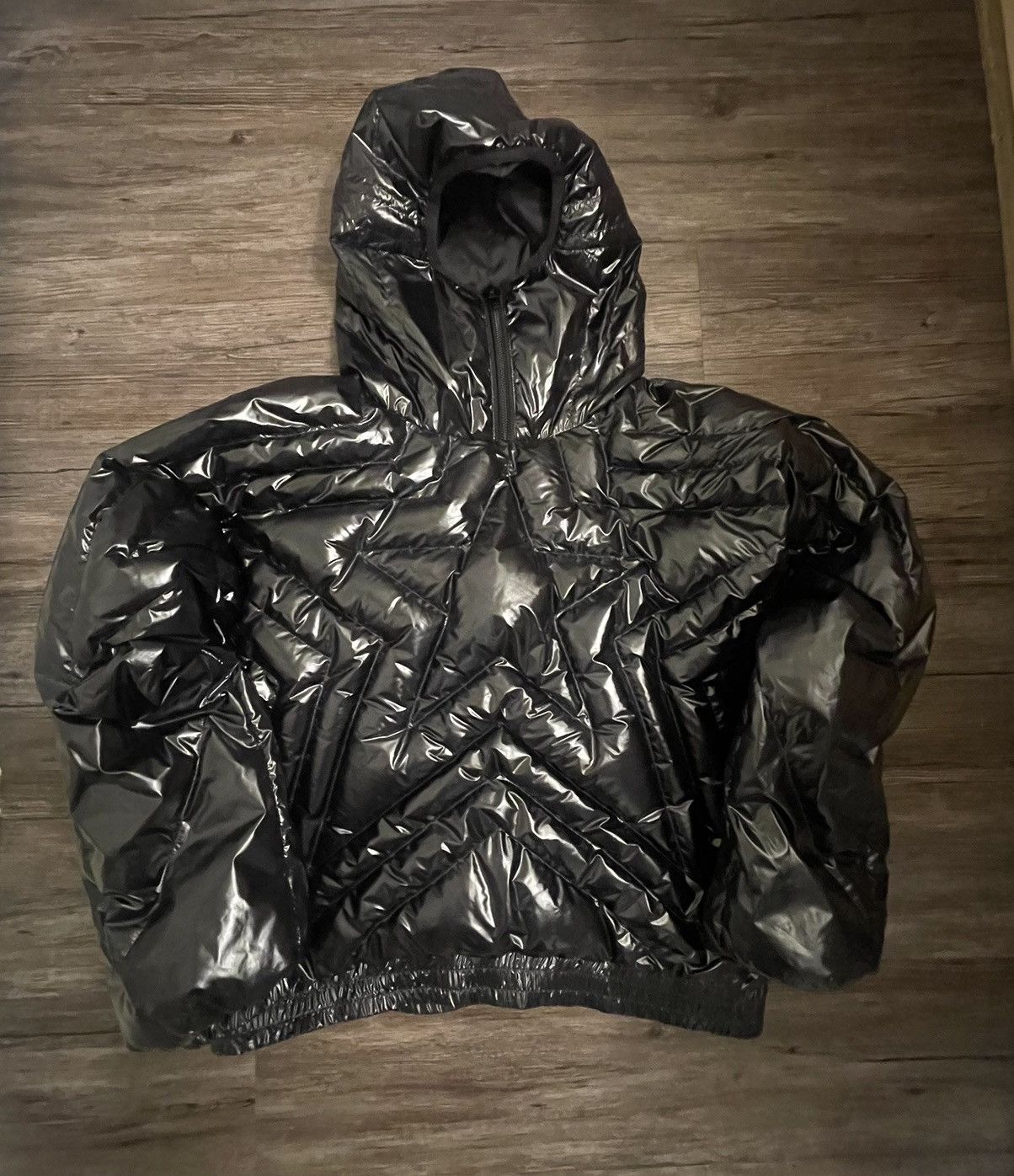 Bad Son Badson Black Star Puffer Hoodie | Grailed