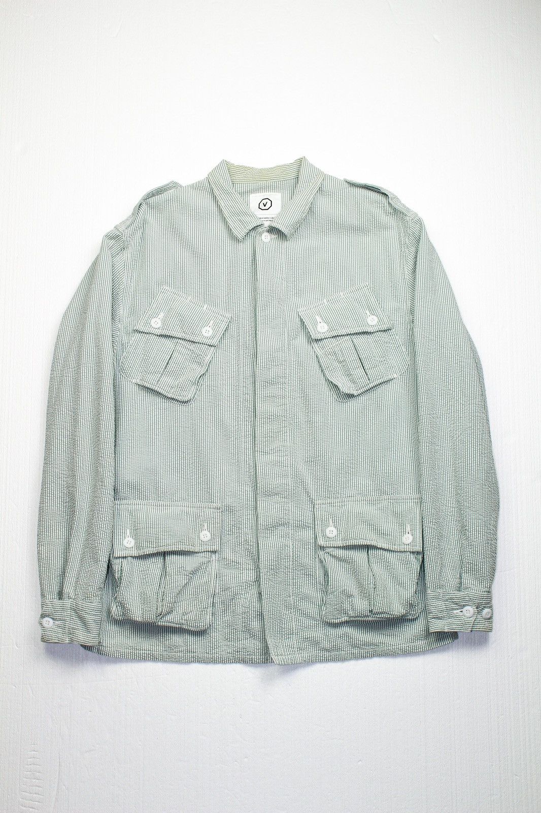 Visvim Tropical Combat Jacket (Seersucker) | Grailed