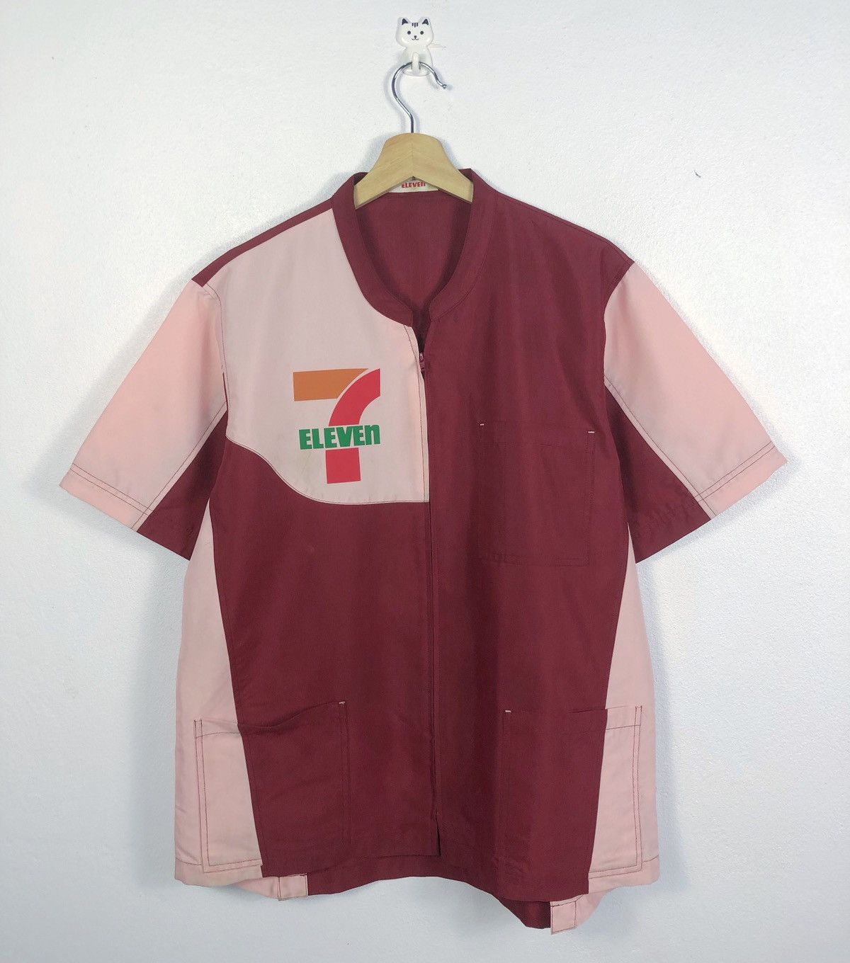 Rare × Vintage Rare Vintage 7 Eleven Zipper Tops Uniform | Grailed