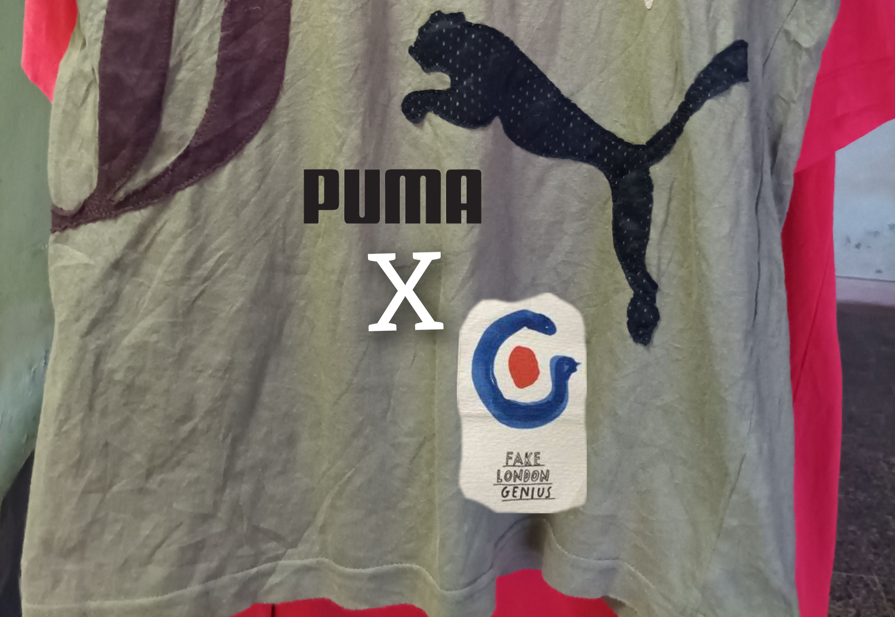Puma Made in ITALY Puma x Fake London Genius ringer tee | Grailed