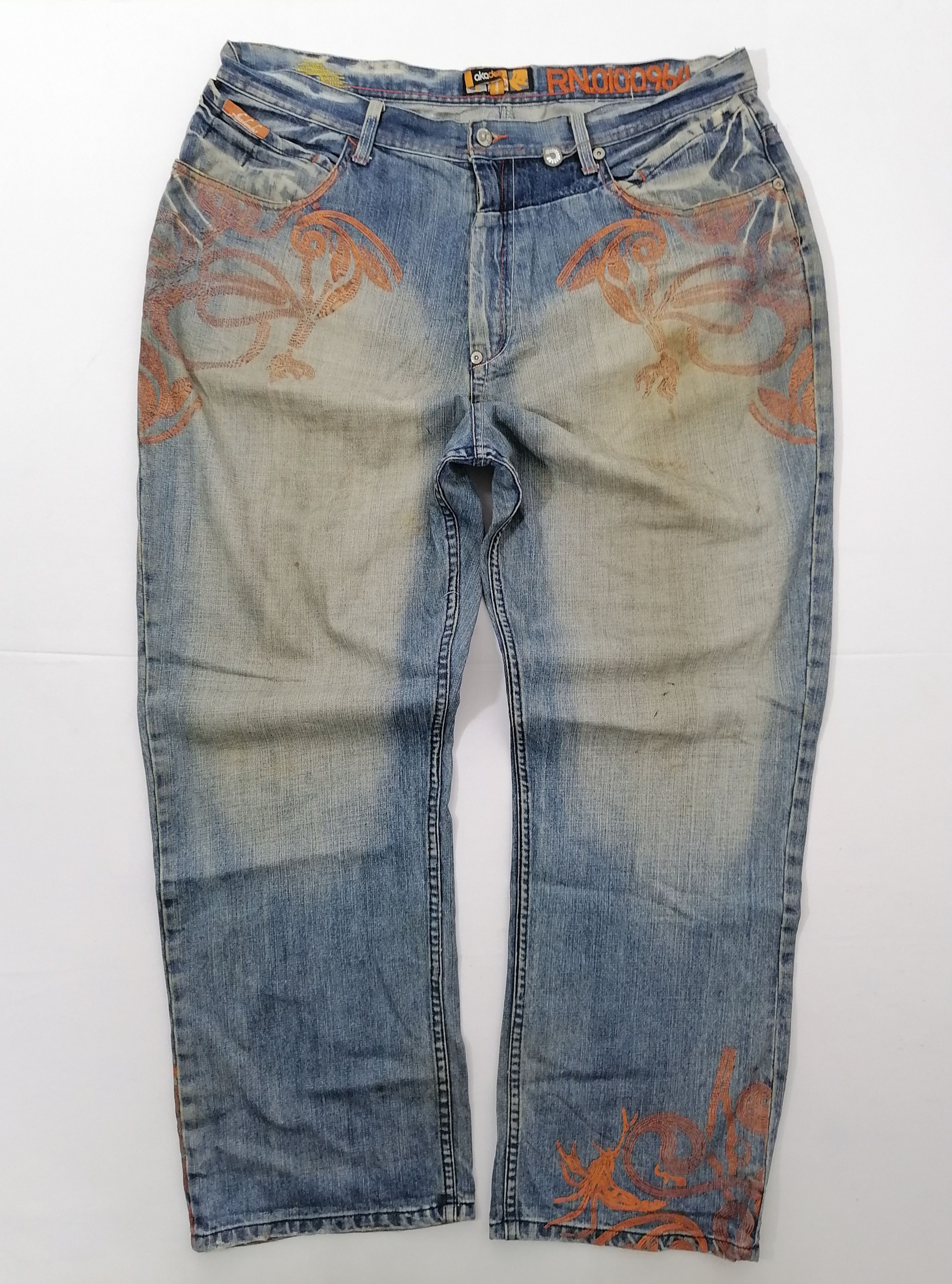Akademiks Akademiks Embroidered BIG SIZE Denim Jeans | Grailed