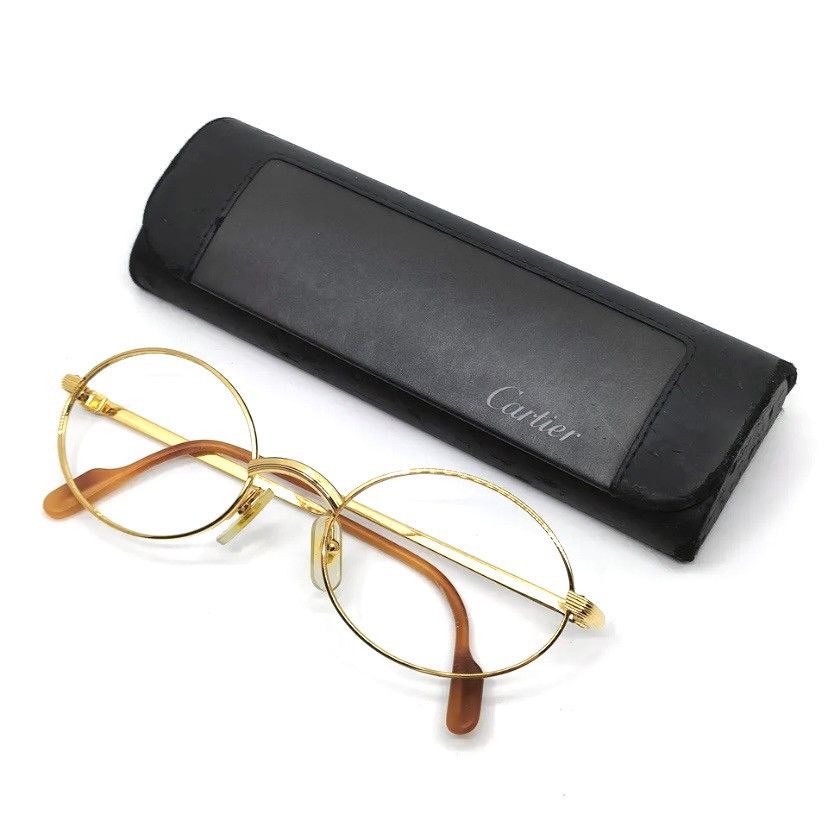 Cartier RARE CARTIER 90s VINTAGE GOLD SORBONNE WIRE FRAMES | Grailed
