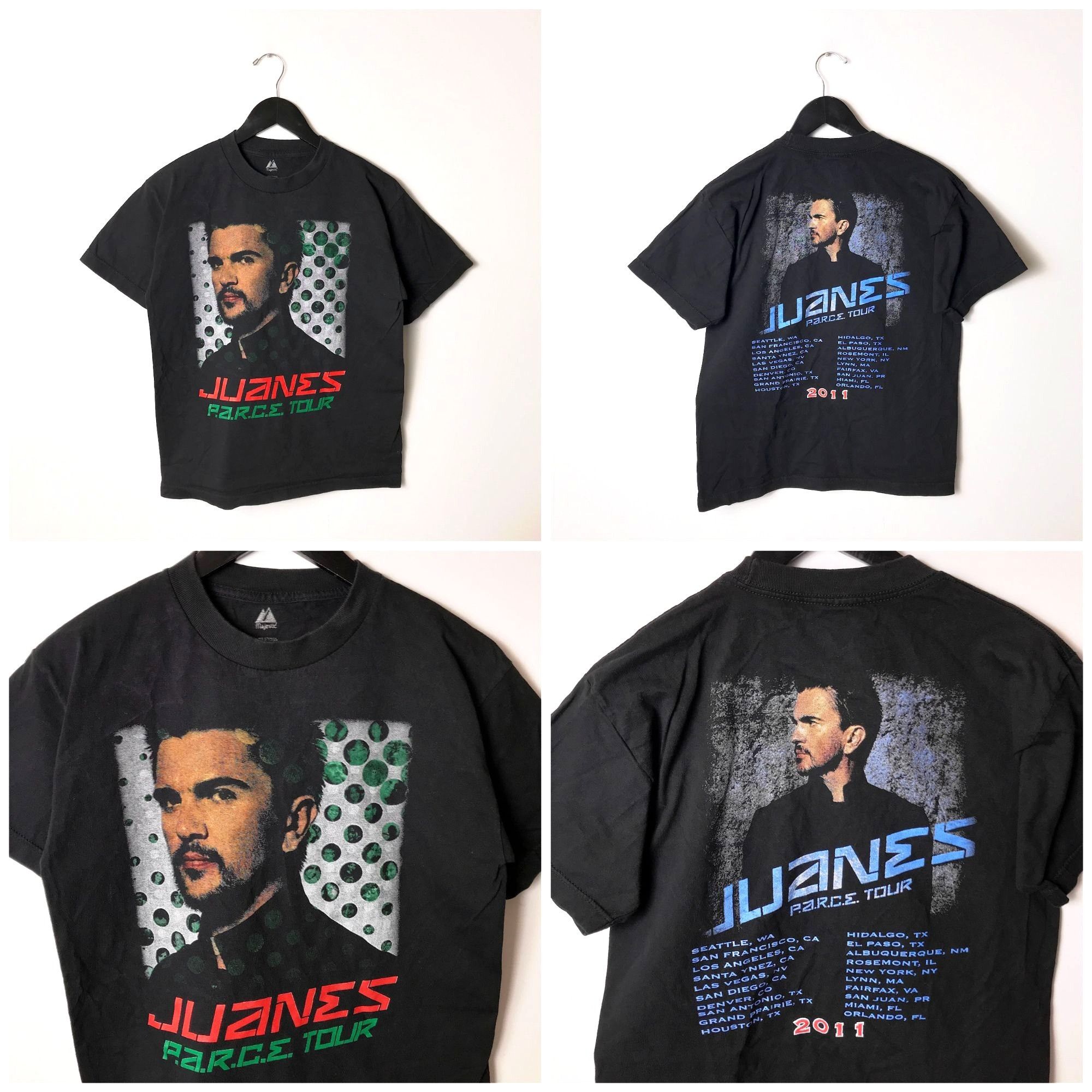 Majestic × Urban Outfitters × Vintage 2011 Juanes Parce Tour T Shirt ...