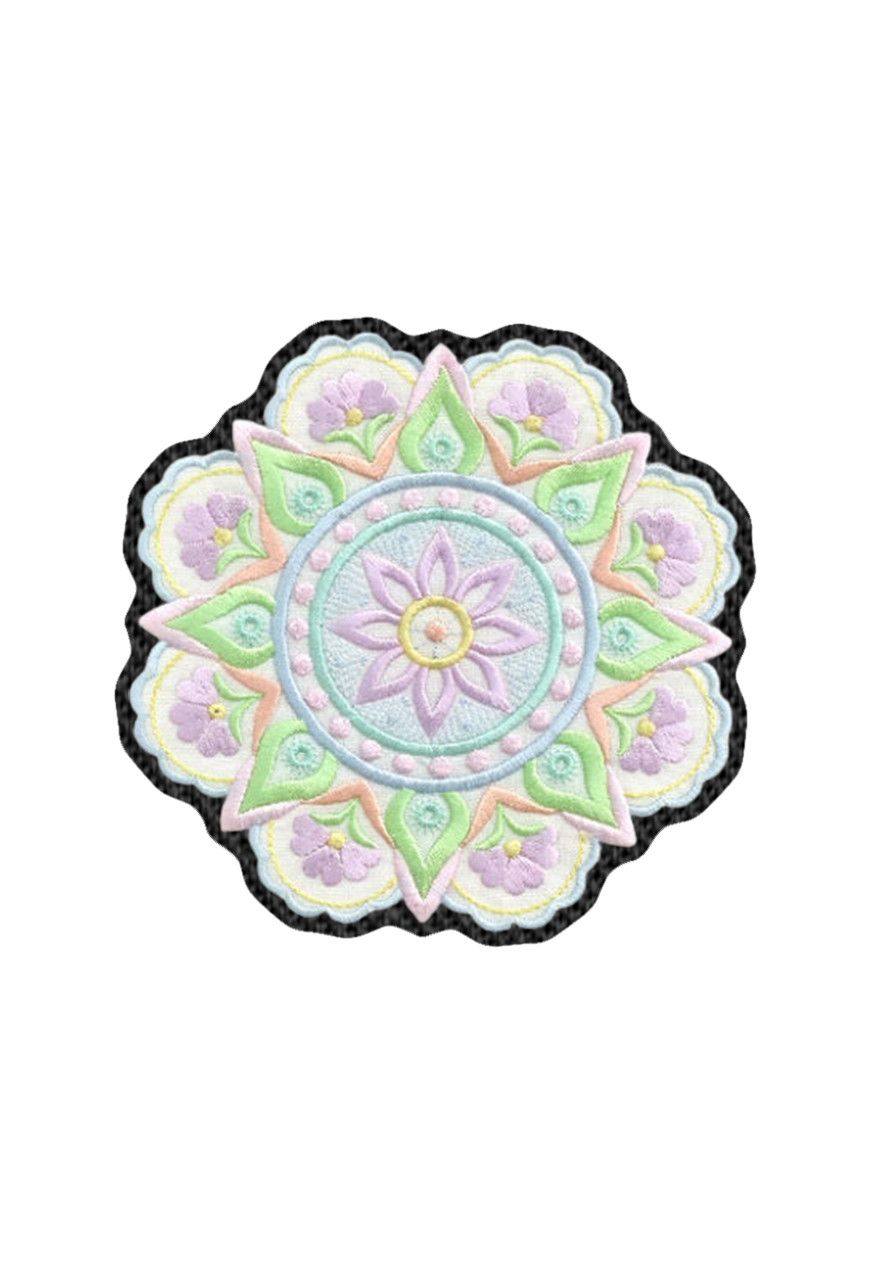 Custom × Handmade × Streetwear CRW Mandala Magic iron on patch / sew on ...