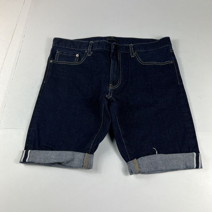 Uniqlo Uniqlo Shorts Slim Straight Selvedge Cut Off Stretch Jorts | Grailed