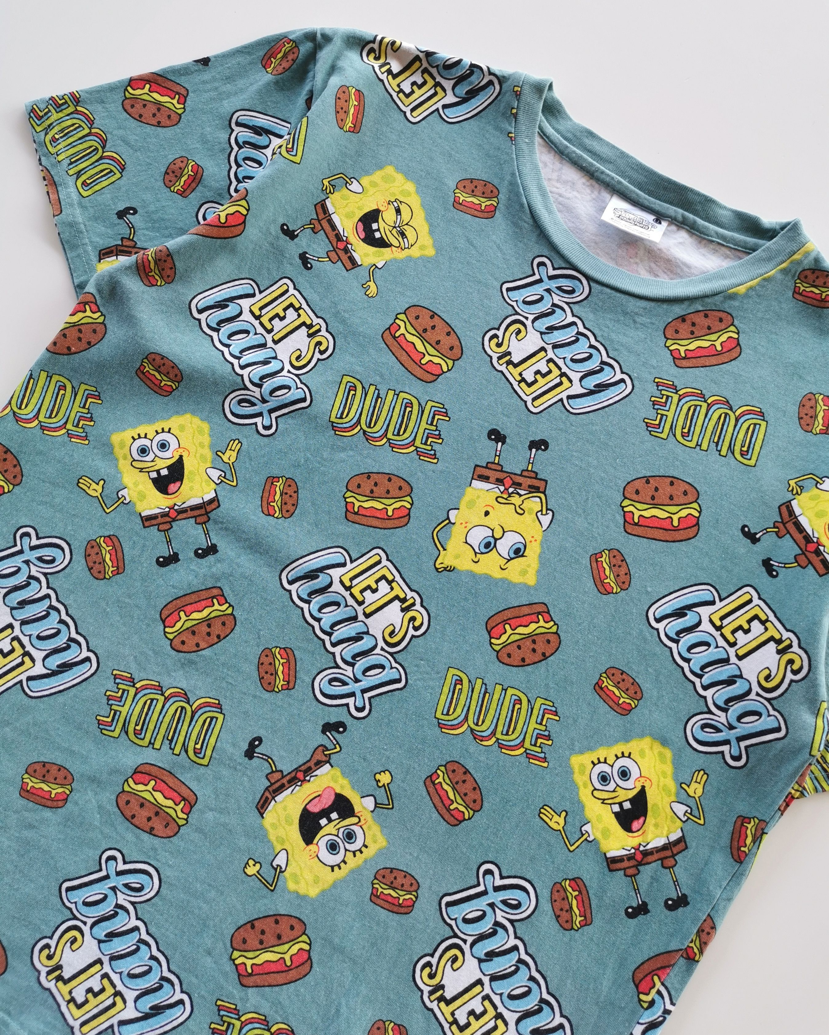 Art Spongebob Squarepants Cartoon Full Print Tshirt | Grailed