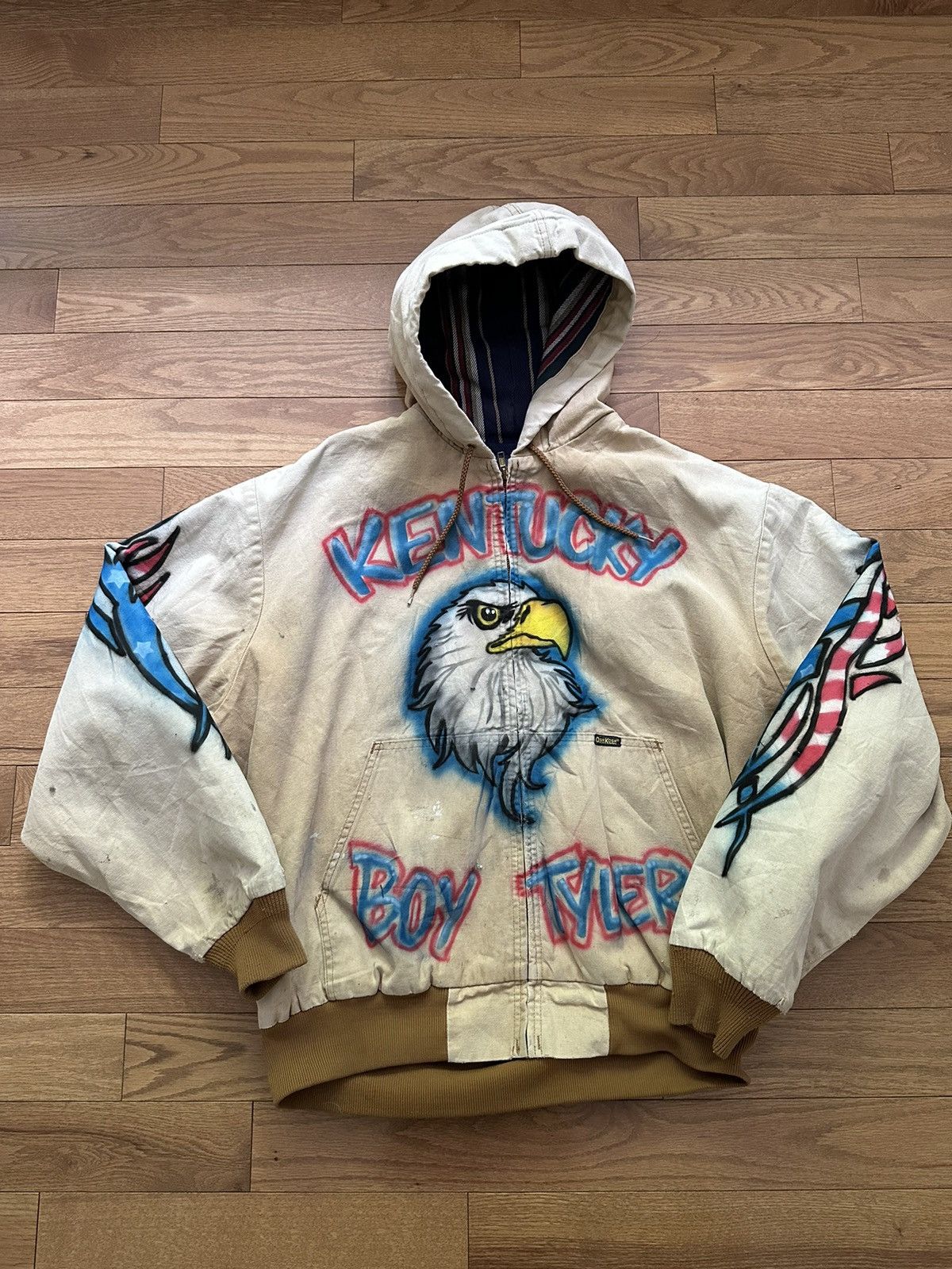 Kentucky Boy Tyler Kentucky Boy Tyler Coat Beige XLarge Eagle American ...