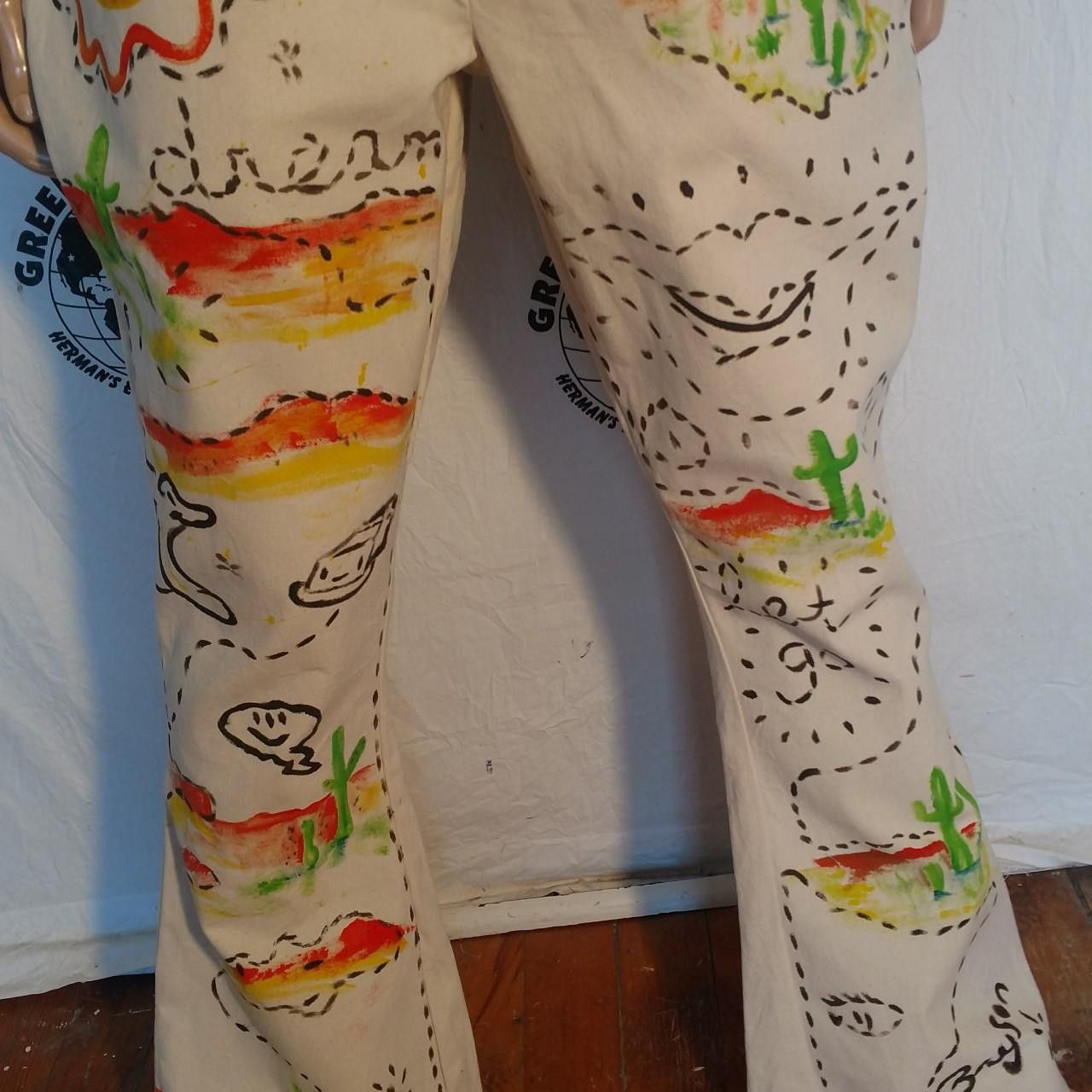 Other Hand painted Bryson canvas pants Hermans | Grailed