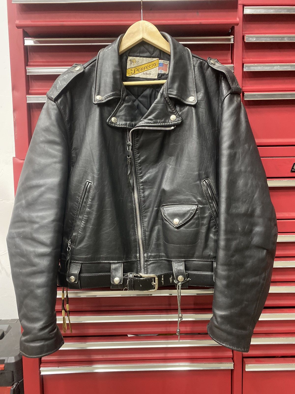 Schott Vintage 1970s schott perfecto leather motorcycle jacket | Grailed