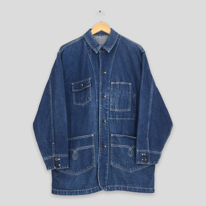 Vintage Vintage 1980s Denim Chore Workers Jacket Large | Grailed
