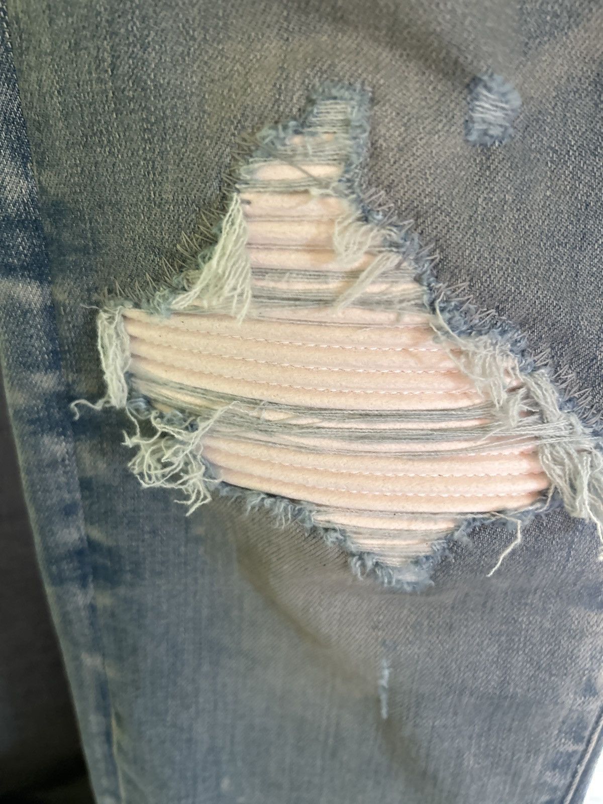Amiri Amiri jeans mx1 super light pink patches | Grailed
