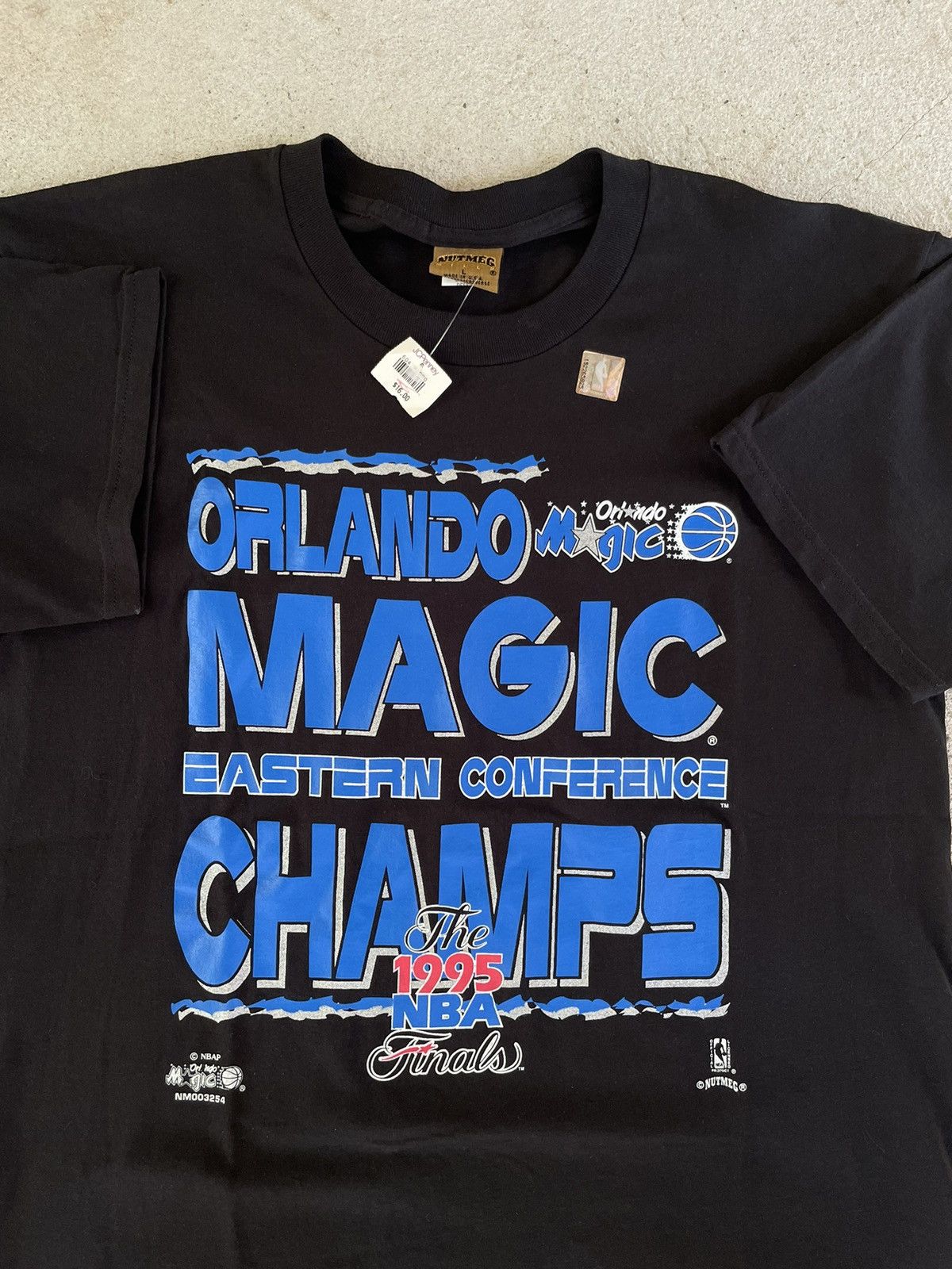 NBA × Nutmeg × Vintage Vintage Orlando Magic 1995 NBA Finals T Shirt ...