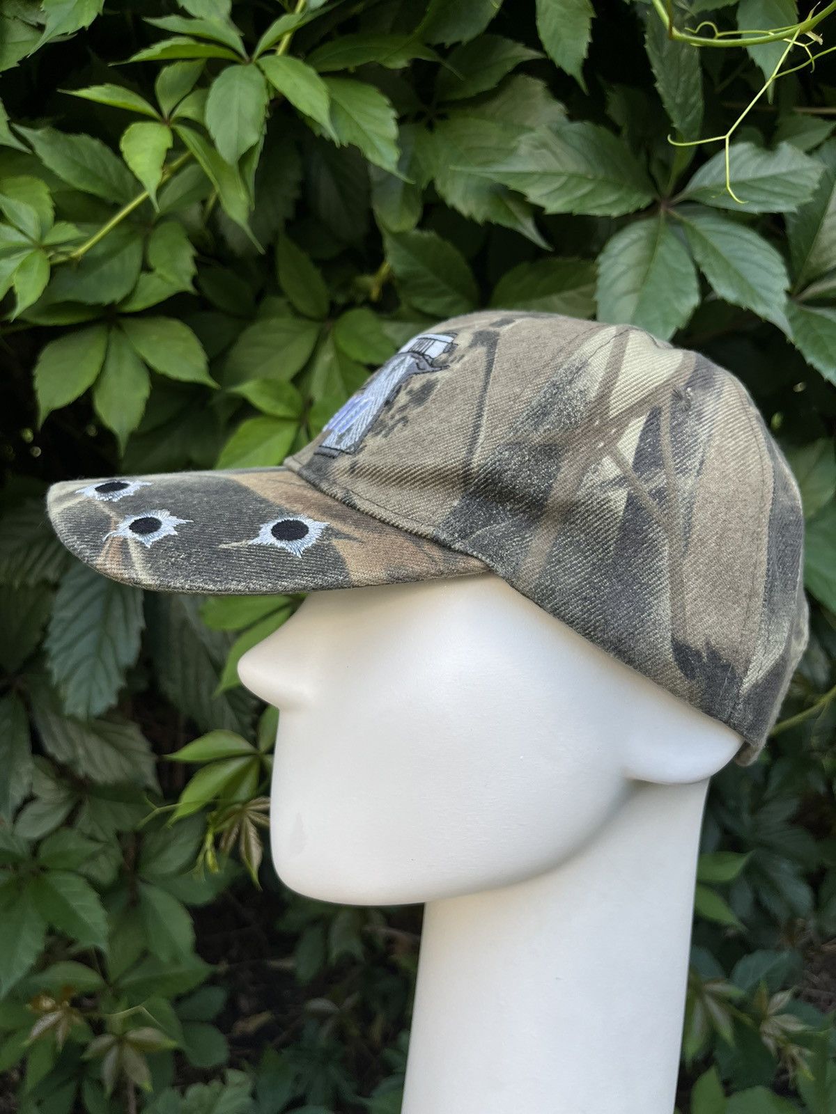 Vintage Vintage 9mm Bullet Holes Camo Pistol Hat Cap | Grailed