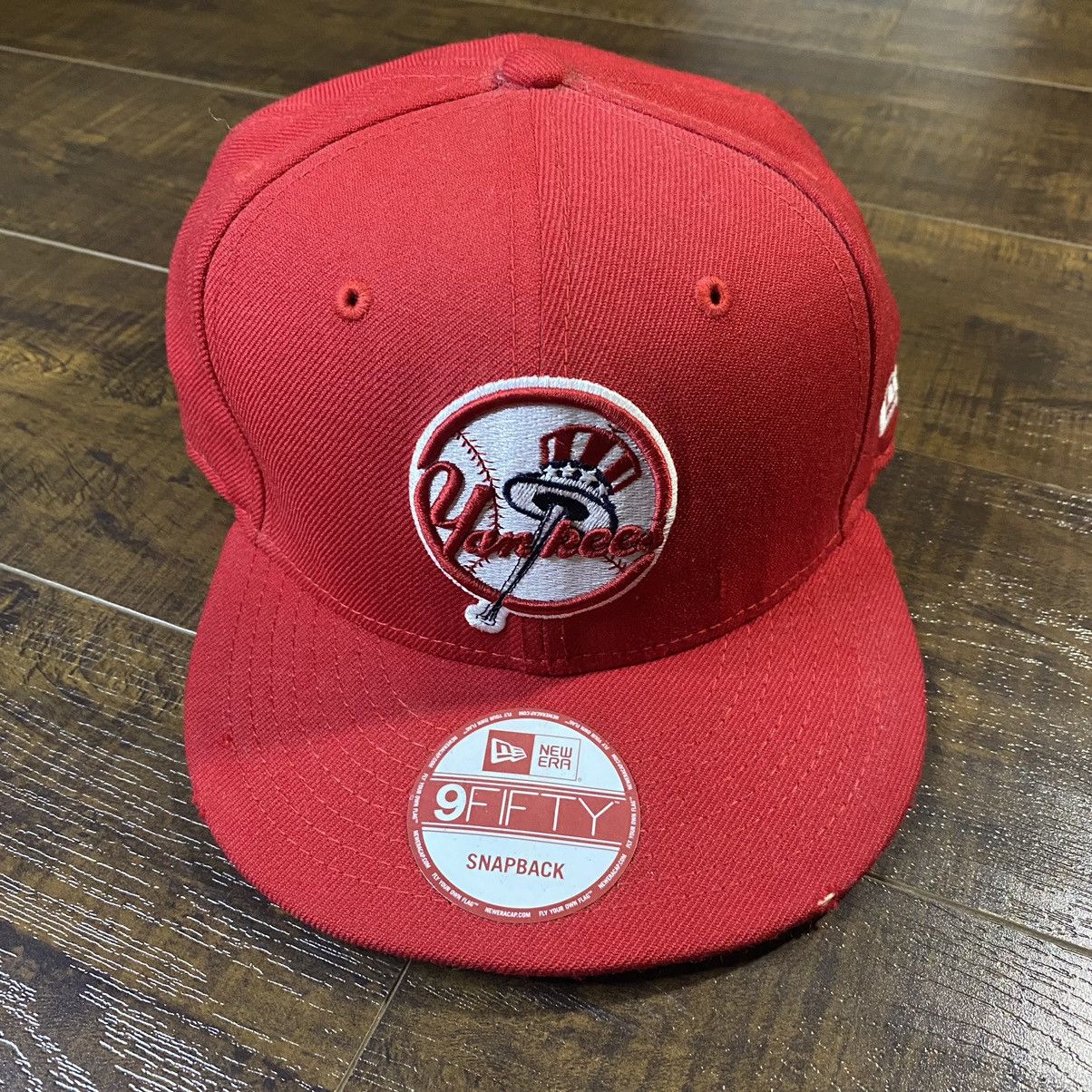 New Era Red New Era New York Yankees 9 Fifty SnapBack | Grailed