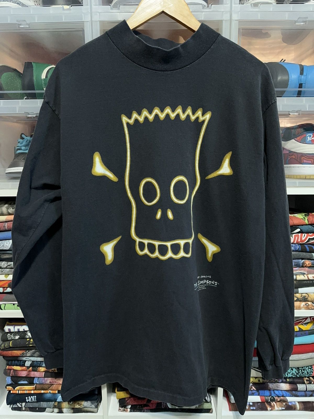 Vintage Vintage 90s The Simpsons Bart Skull And Bones Long Sleeve XL ...