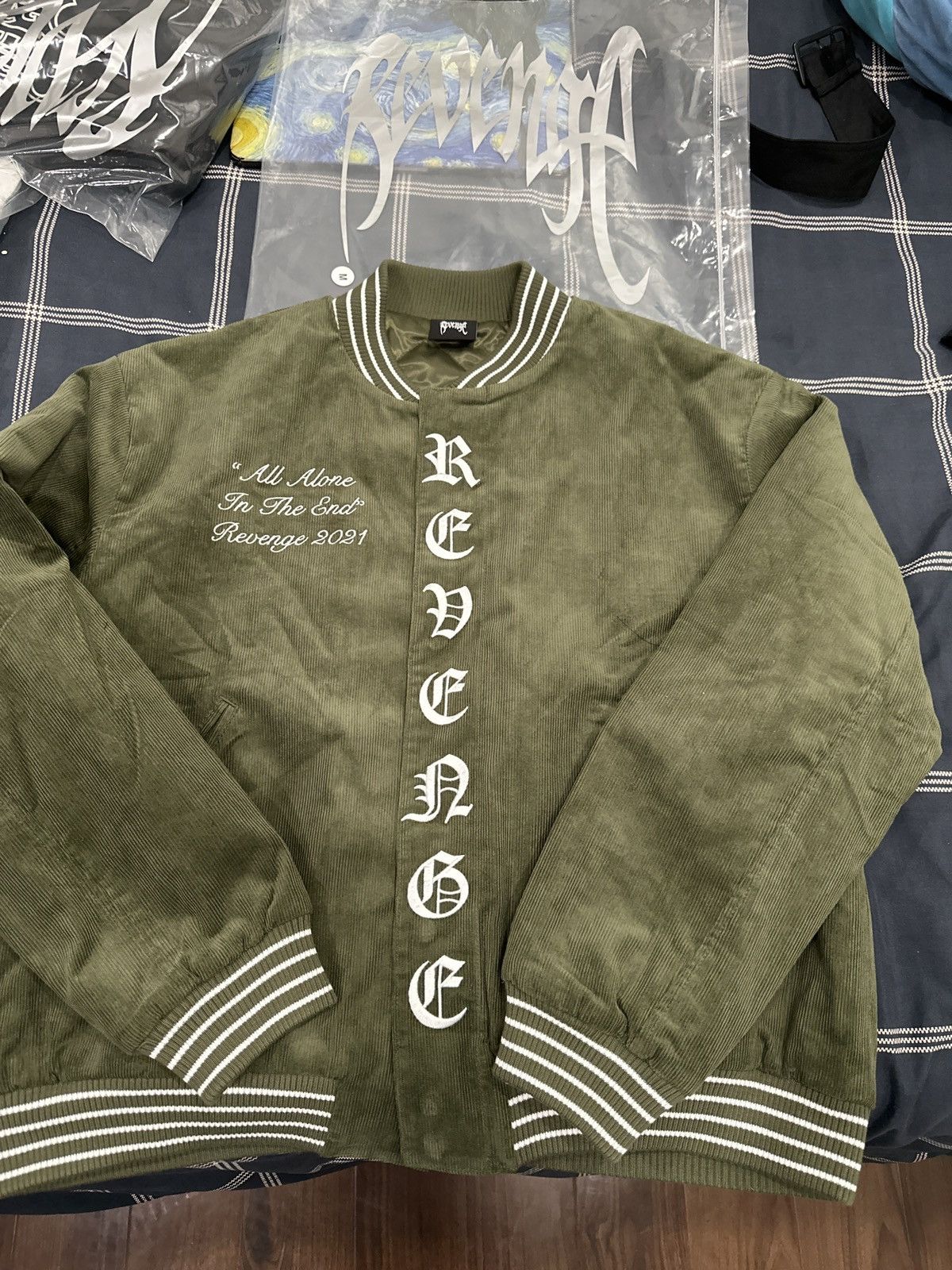 Revenge Revenge Crosshair embroidered Corduroy Jacket | Grailed