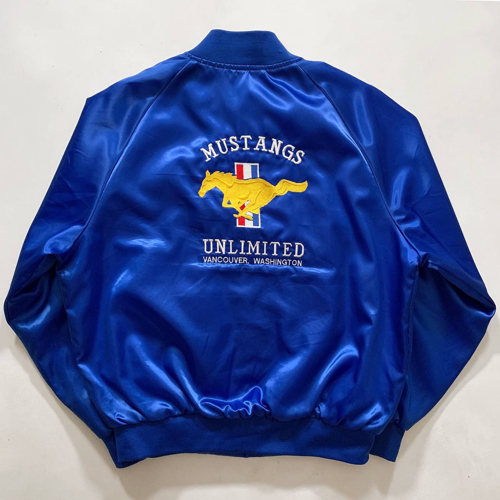 Vintage 1970s "Mustangs Unlimited" Bomber Jacket | Grailed
