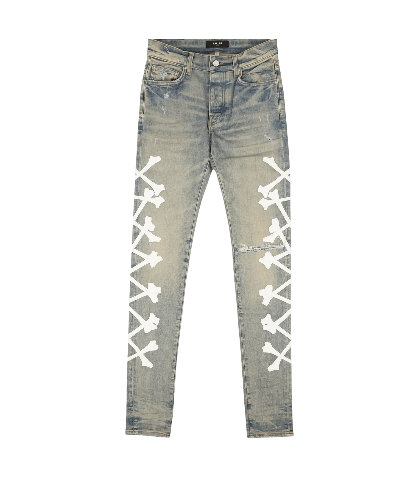 Amiri Amiri Soho NYC Flagship Exclusive Bone Denim Jeans | Grailed