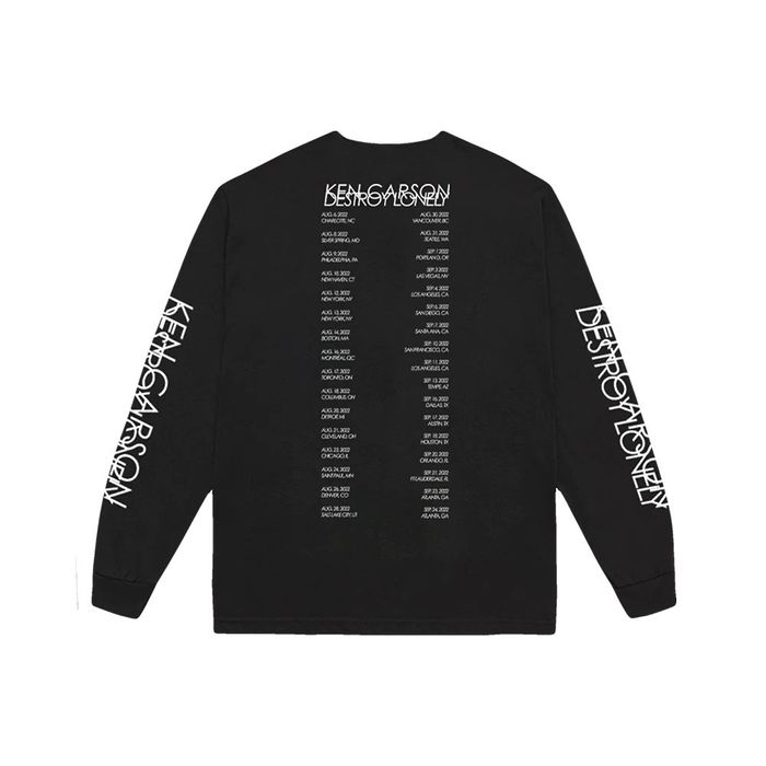 Ken Carson Ken Carson Destroy Lonely North America Longsleeve Tour Tee | Grailed