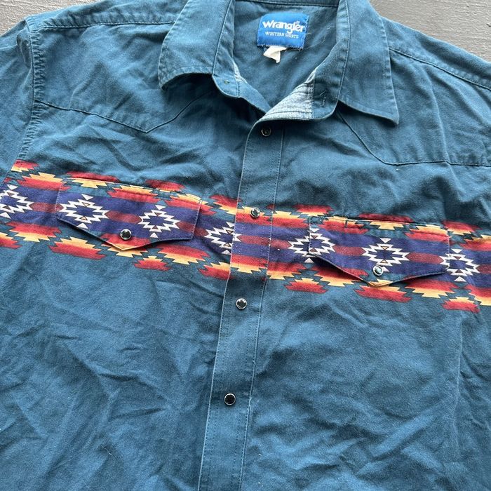 Vintage Vintage 90s Wrangler Western Button Up Top | Grailed