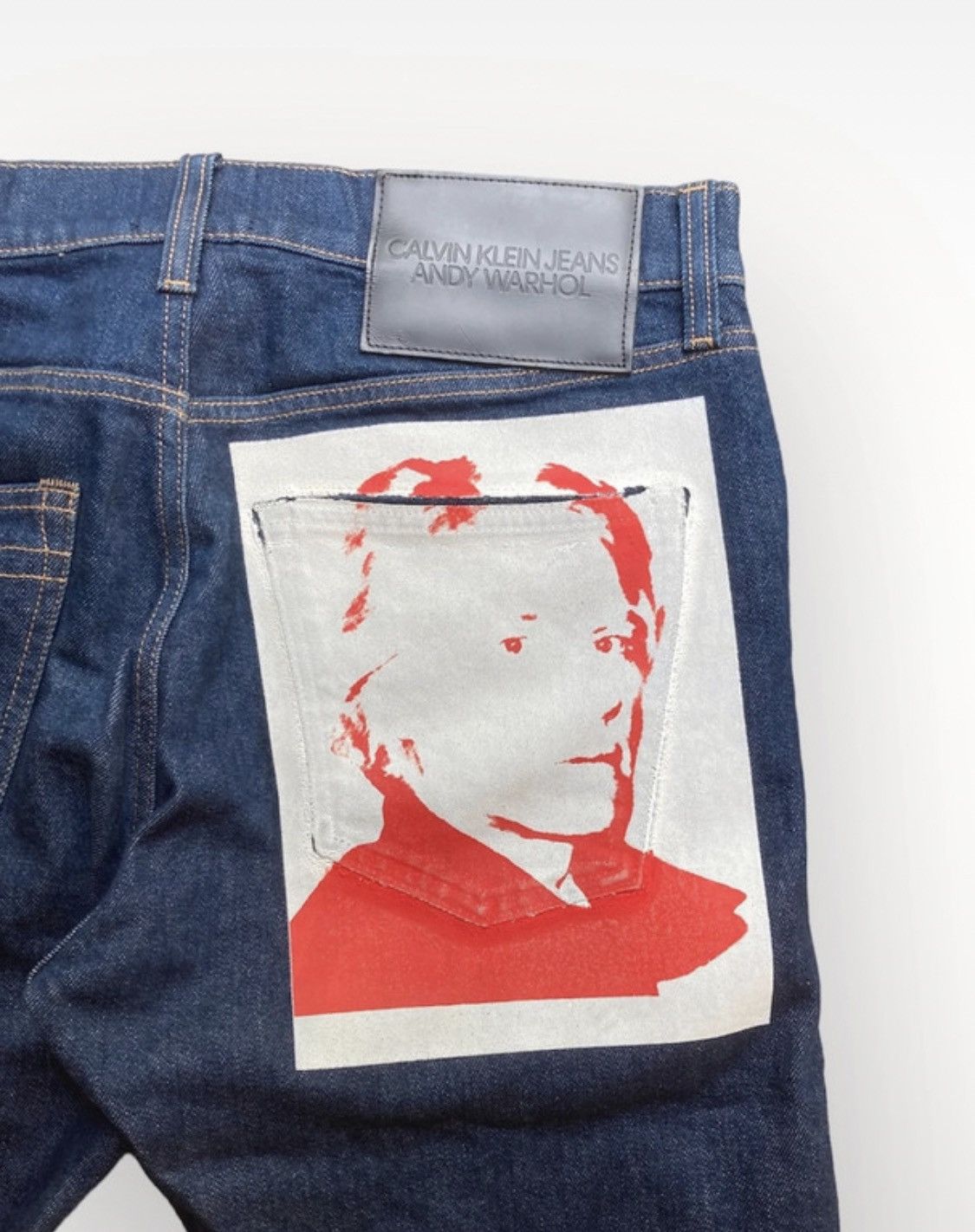 Raf Simons Andy Warhol Calvin Klein by Raf Simons raw denim portrait ...
