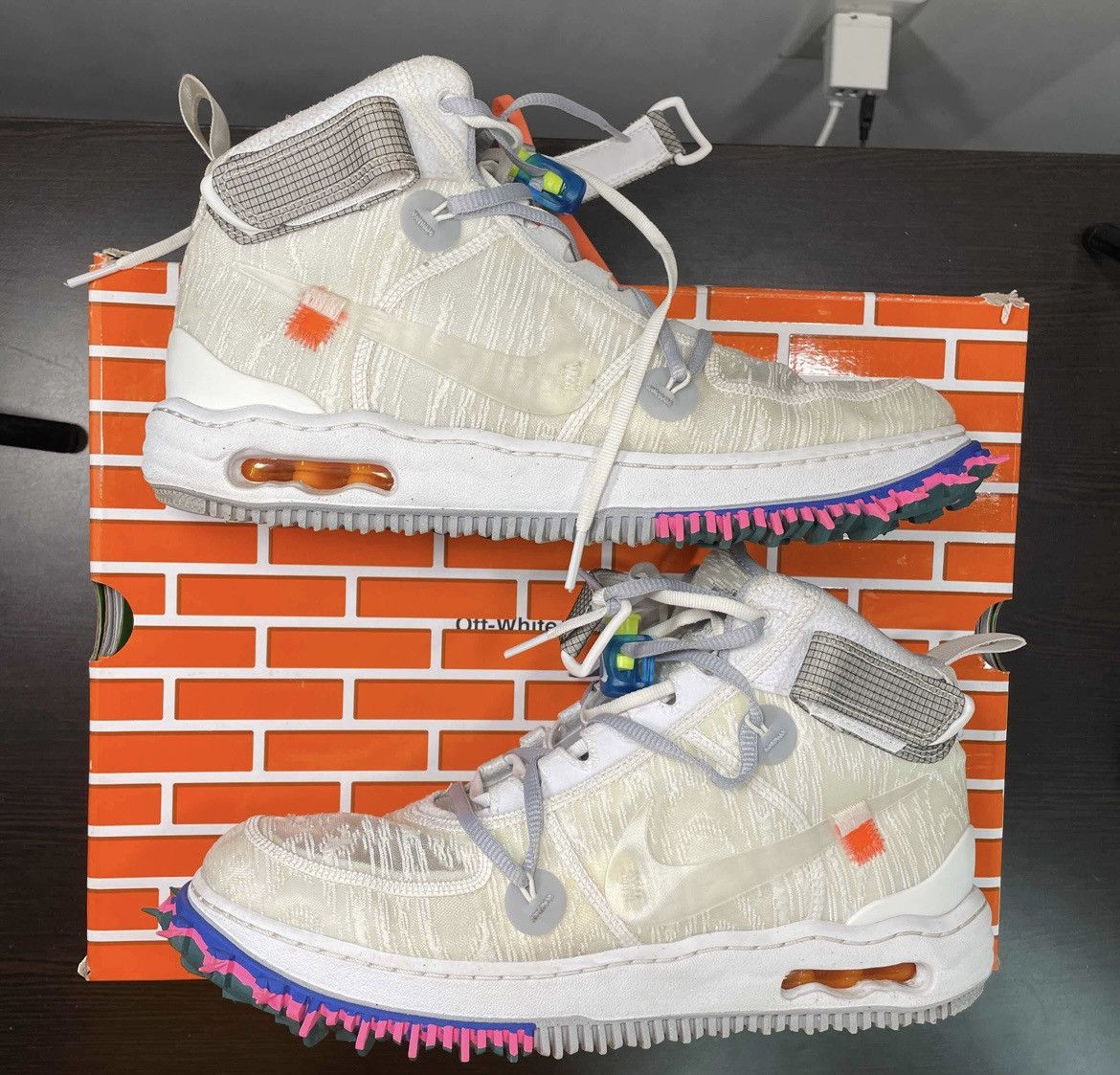 Nike × Off-White Jordan 1 Mid OFF WHITE | Grailed