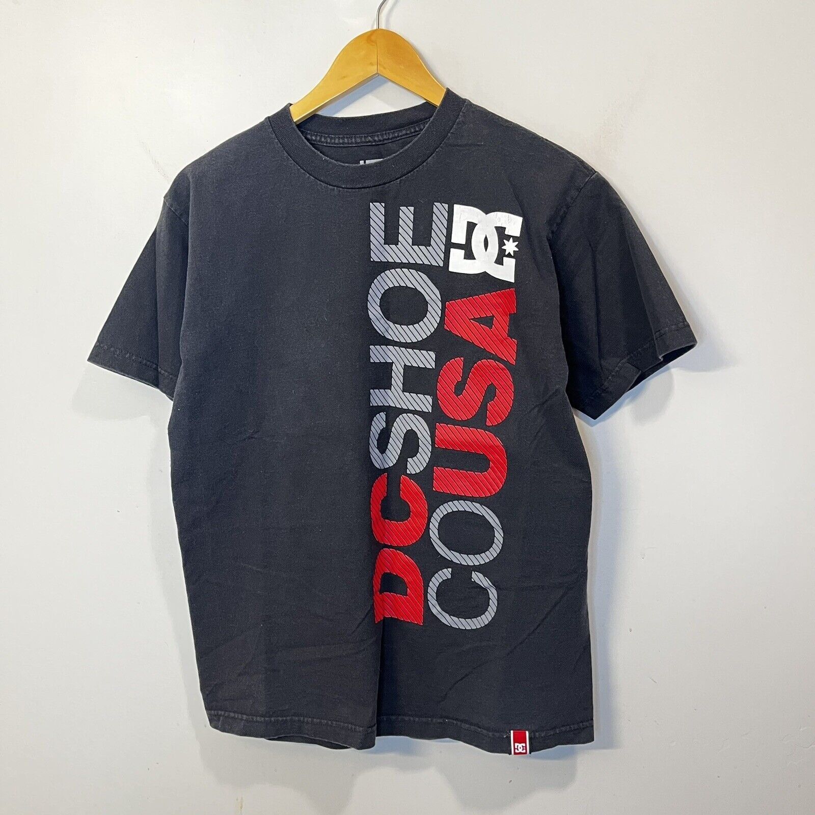 Vintage Vintage 2000’s DC Shoes DYRDEK LOGO USA Black T Shirt | Grailed