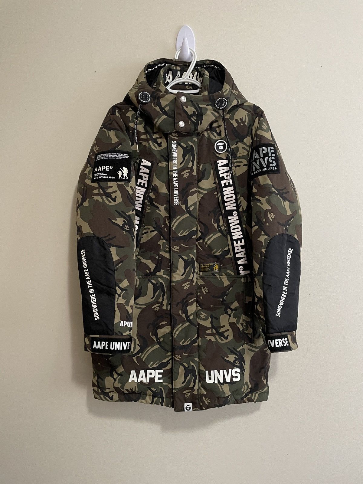Aape Aape by A Bathing Ape Camo Puffer Parka Jacket | Grailed