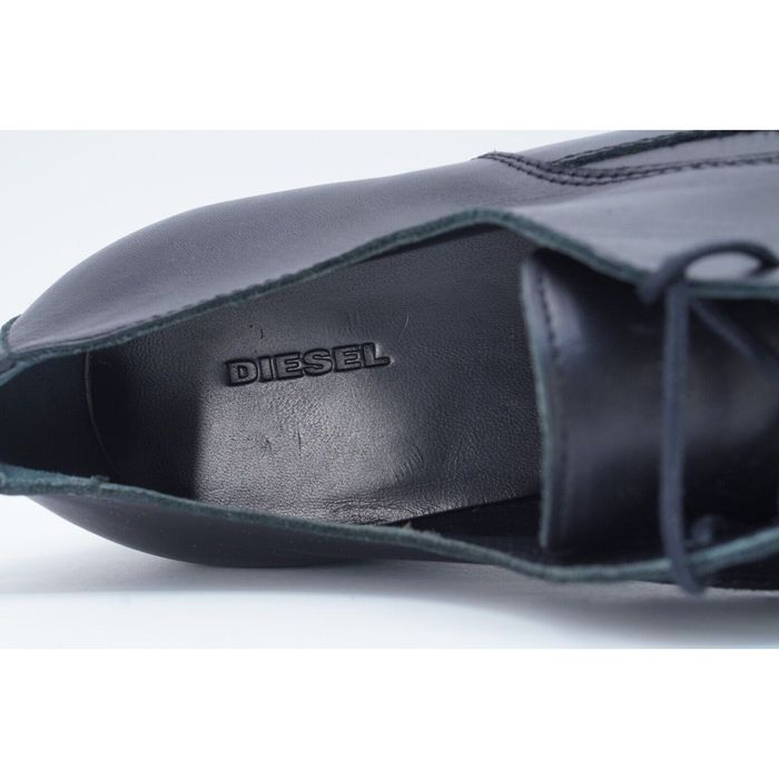 Diesel Diesel Black Creeper Tall Shoes Matte Leather Men's Size 11 ...