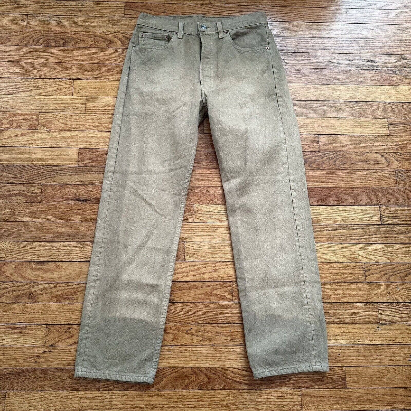 Vintage Vintage Levi’s 501 Tan Brown Denim Jeans 30x29 Made In USA ...