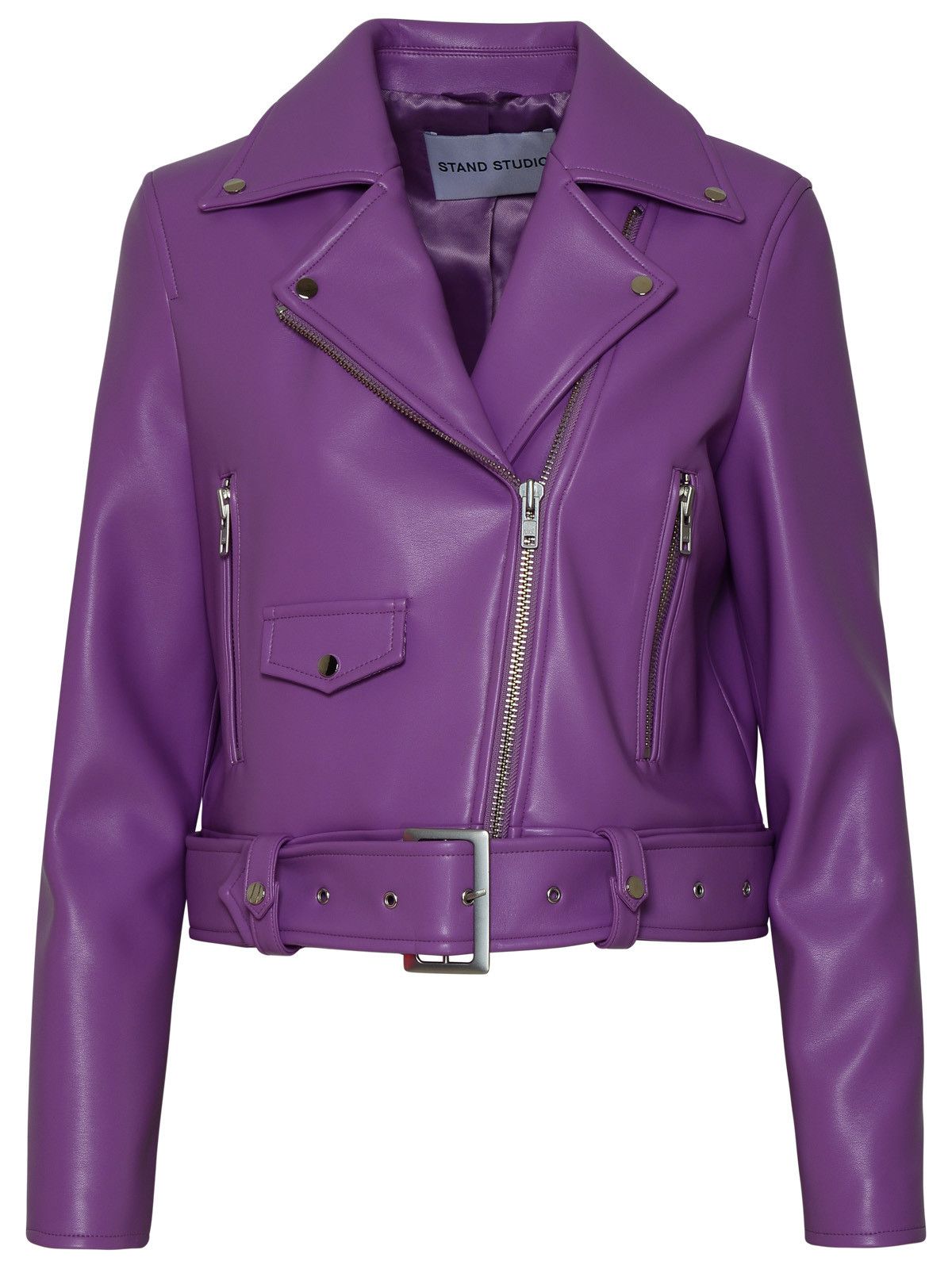 Stand Studio Lilac Polyurethane Blend Esme Jacket | Grailed