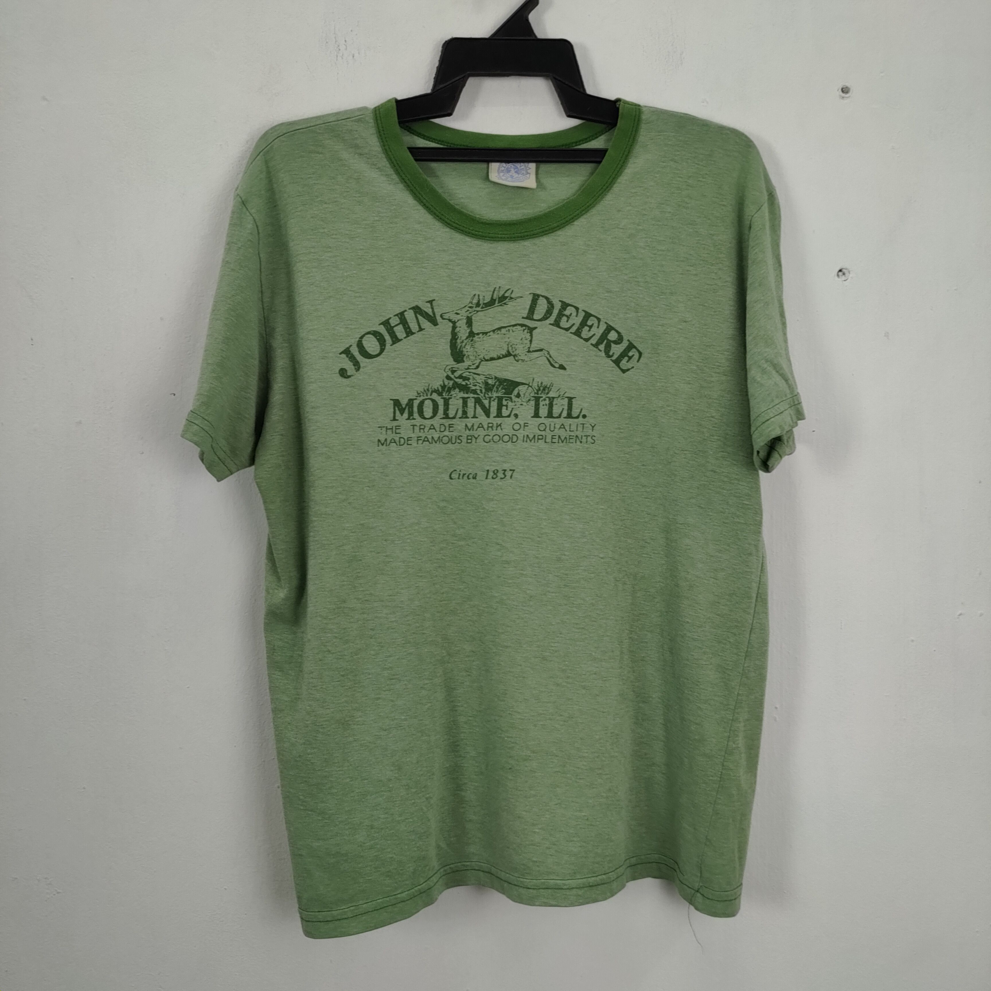 John Deere × Vintage Vtg John Deere Ringer Tshirt | Grailed