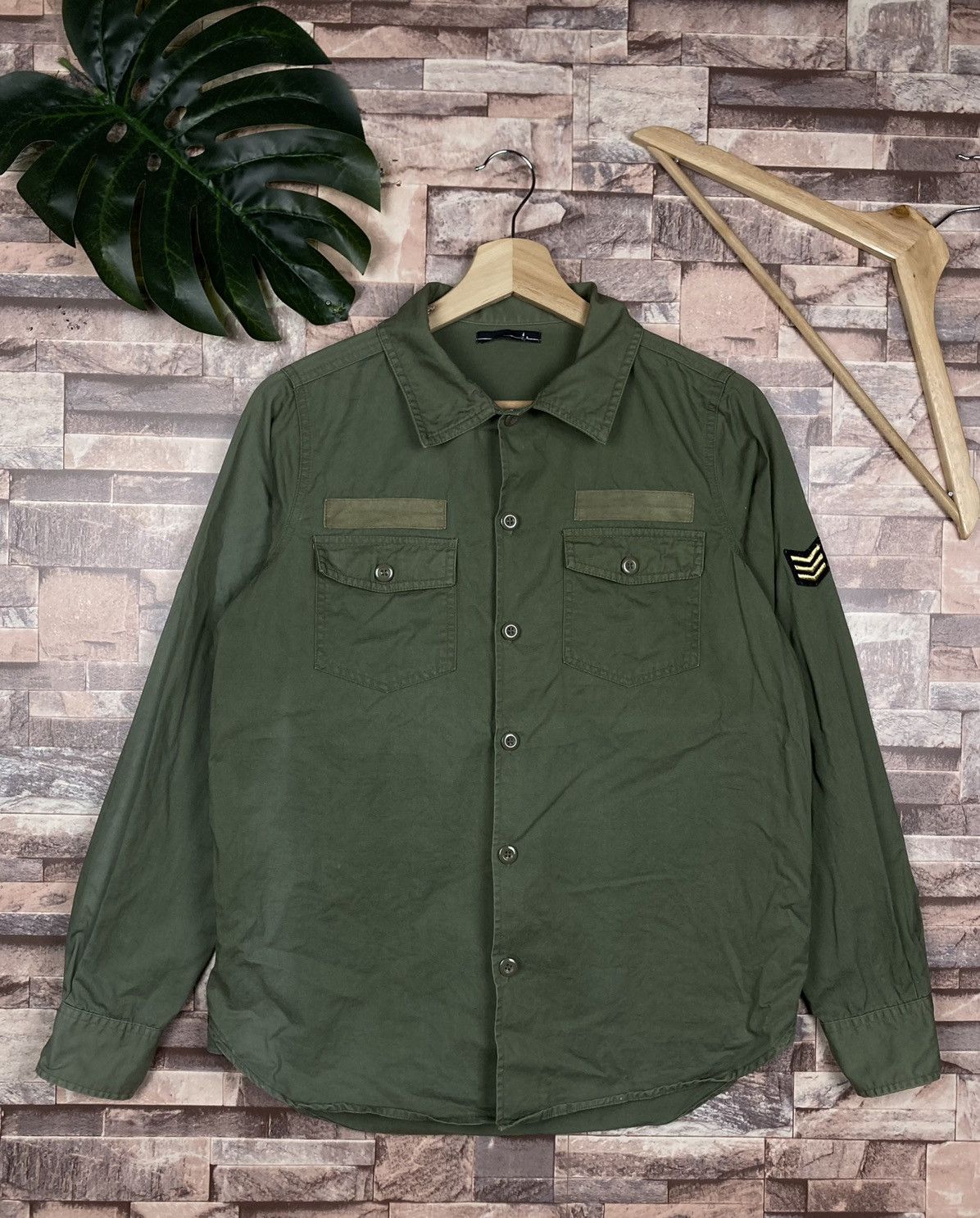 Army Of Me × Military × Thrift Army Long Sleeve Button Ups #T18-2 | Grailed