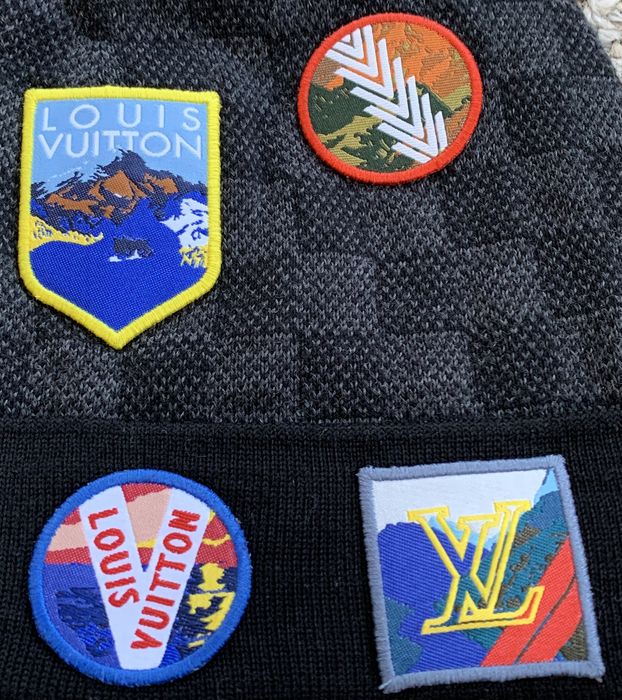Louis Vuitton F/W 2018 Louis Vuitton Alps Damier Monogram Beanie Hat ...