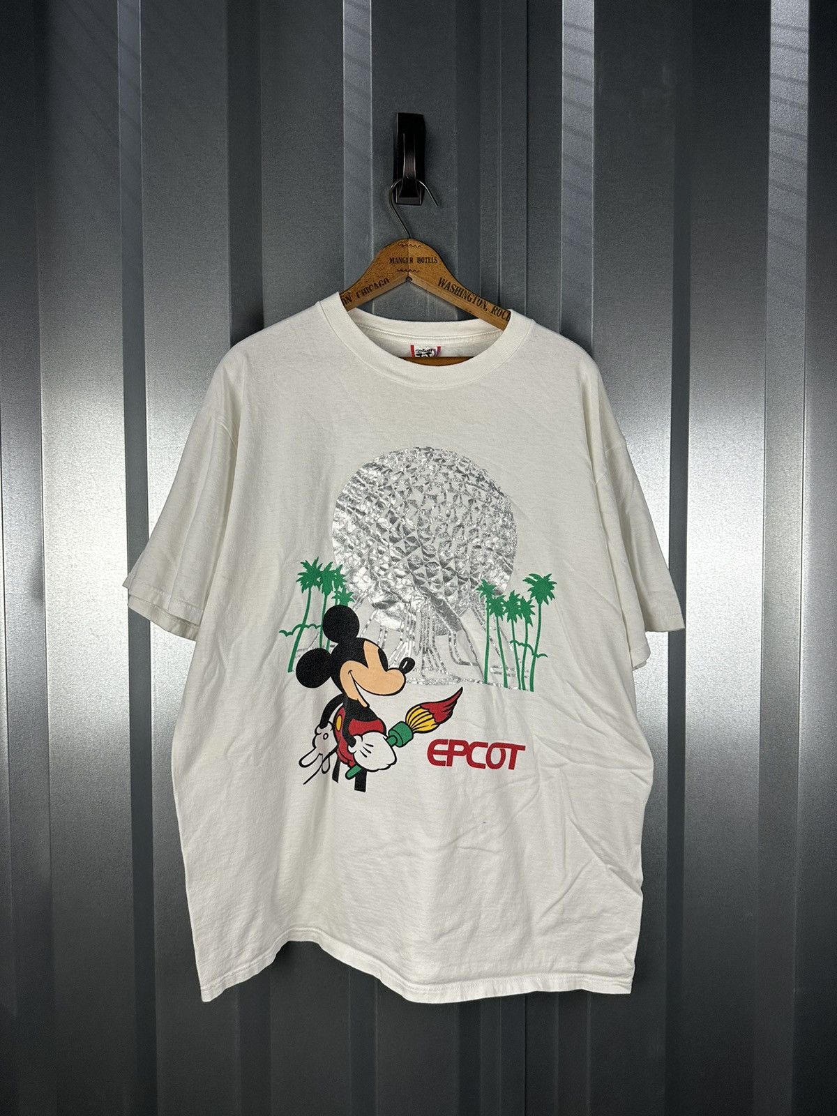 Vintage 1990’s Vintage Disney Designs Mickey Mouse Epcot T-Shirt | Grailed