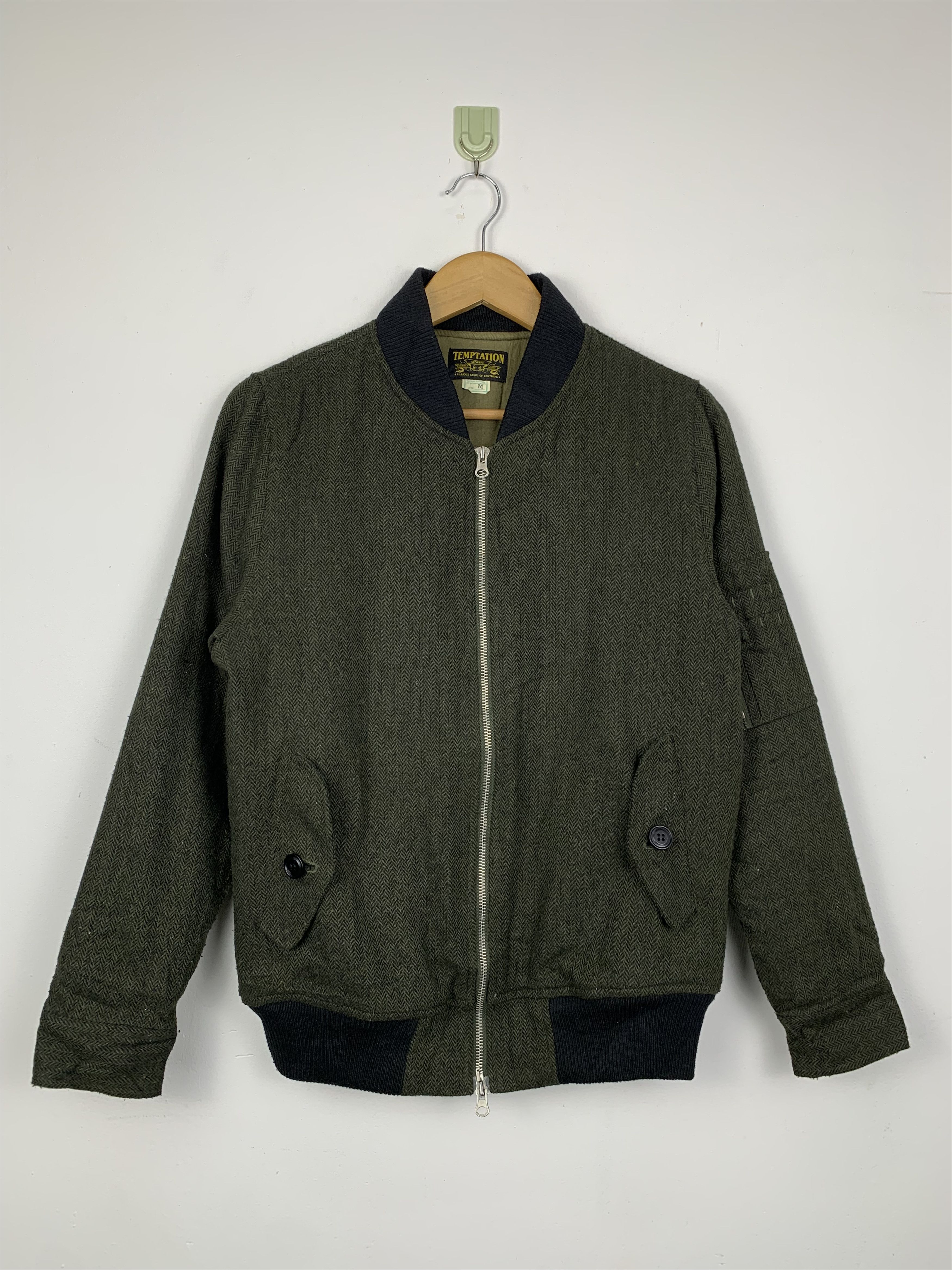 Vintage Vintage TEMPTATION Zip Up Cotton Bombers Jacket | Grailed