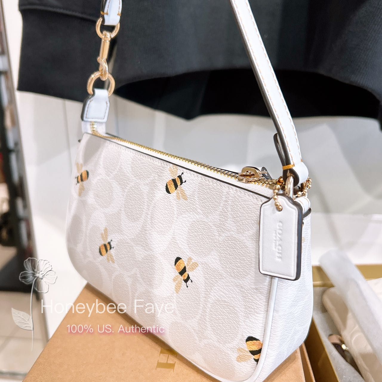 Coach Nolita 19 In Signature Canvas With Bee Print | Grailed