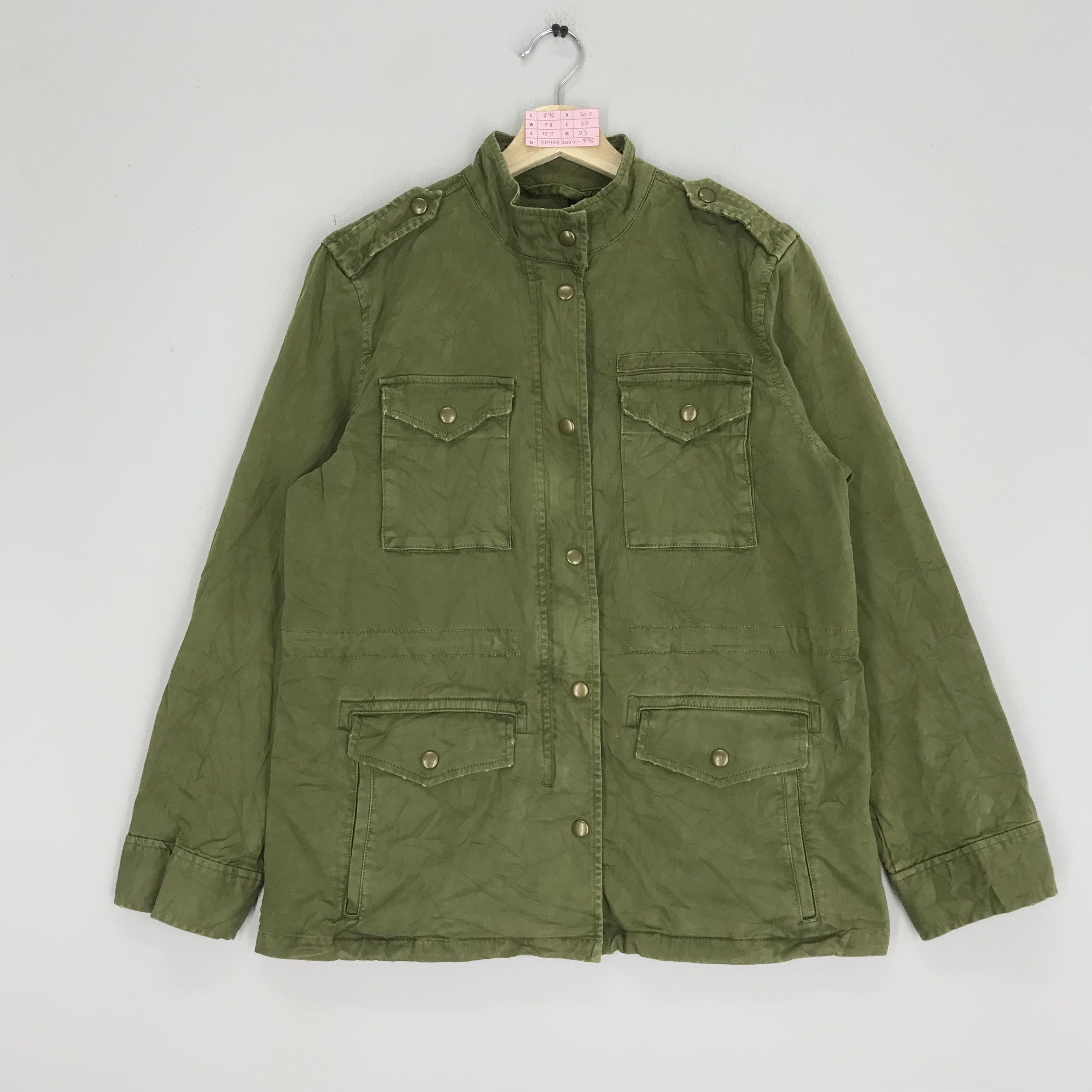 Gap × Vintage Vintage GAP Olive Green Tactical Pocket Denim Worker Jacket | Grailed