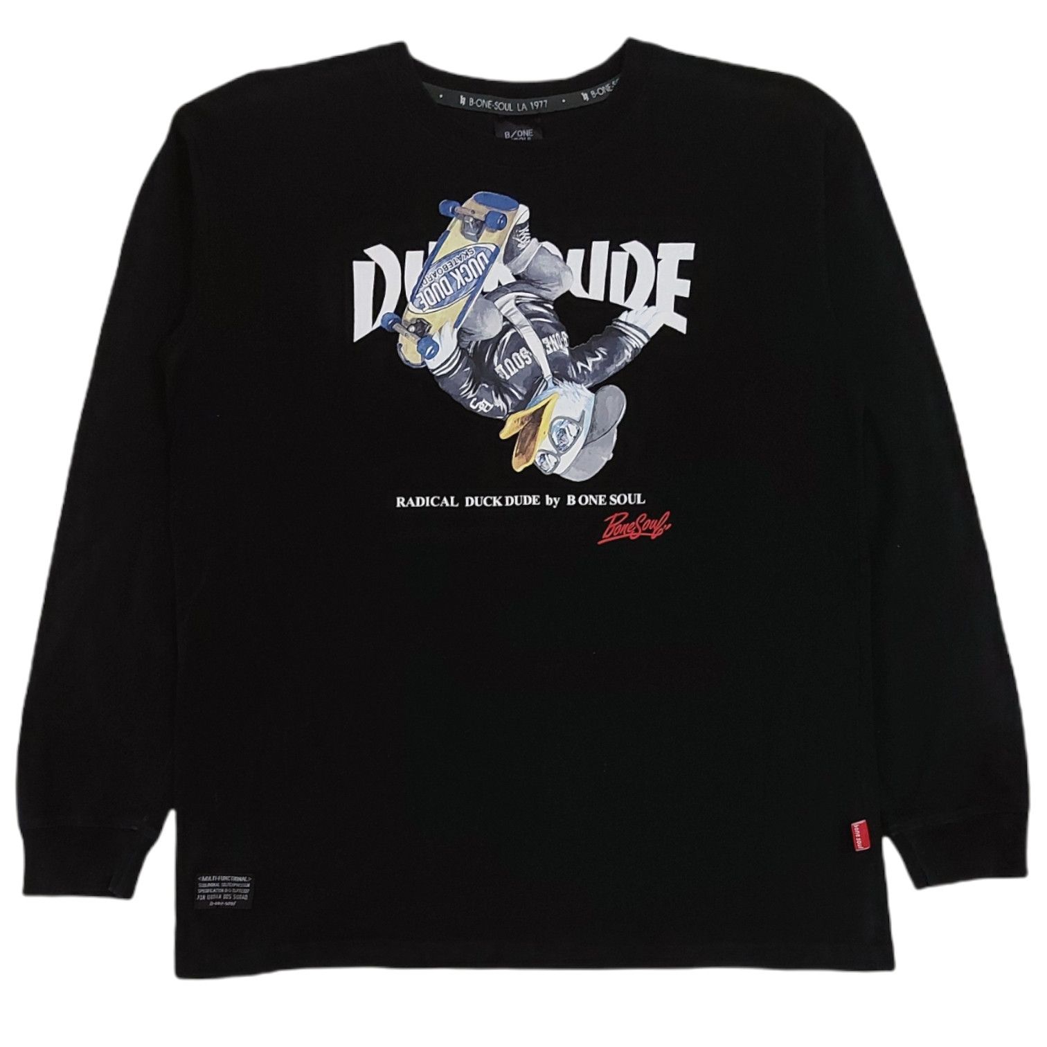Japanese Brand RARE! B ONE SOUL DUCK DUDE SKATEBOARDING THRASHER PARODY ...